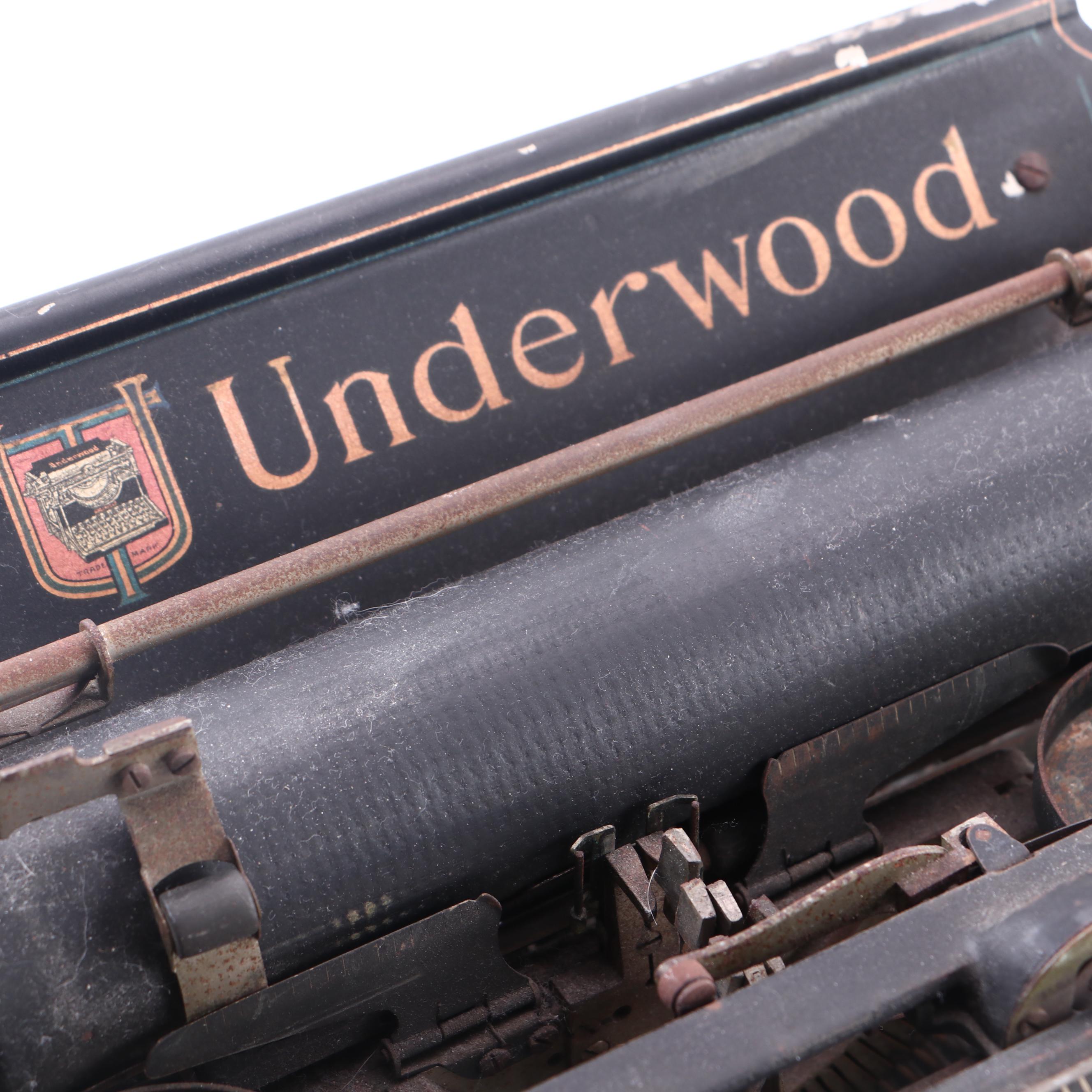 Underwood Cast Iron Typewriter, Early 20th-Century | EBTH