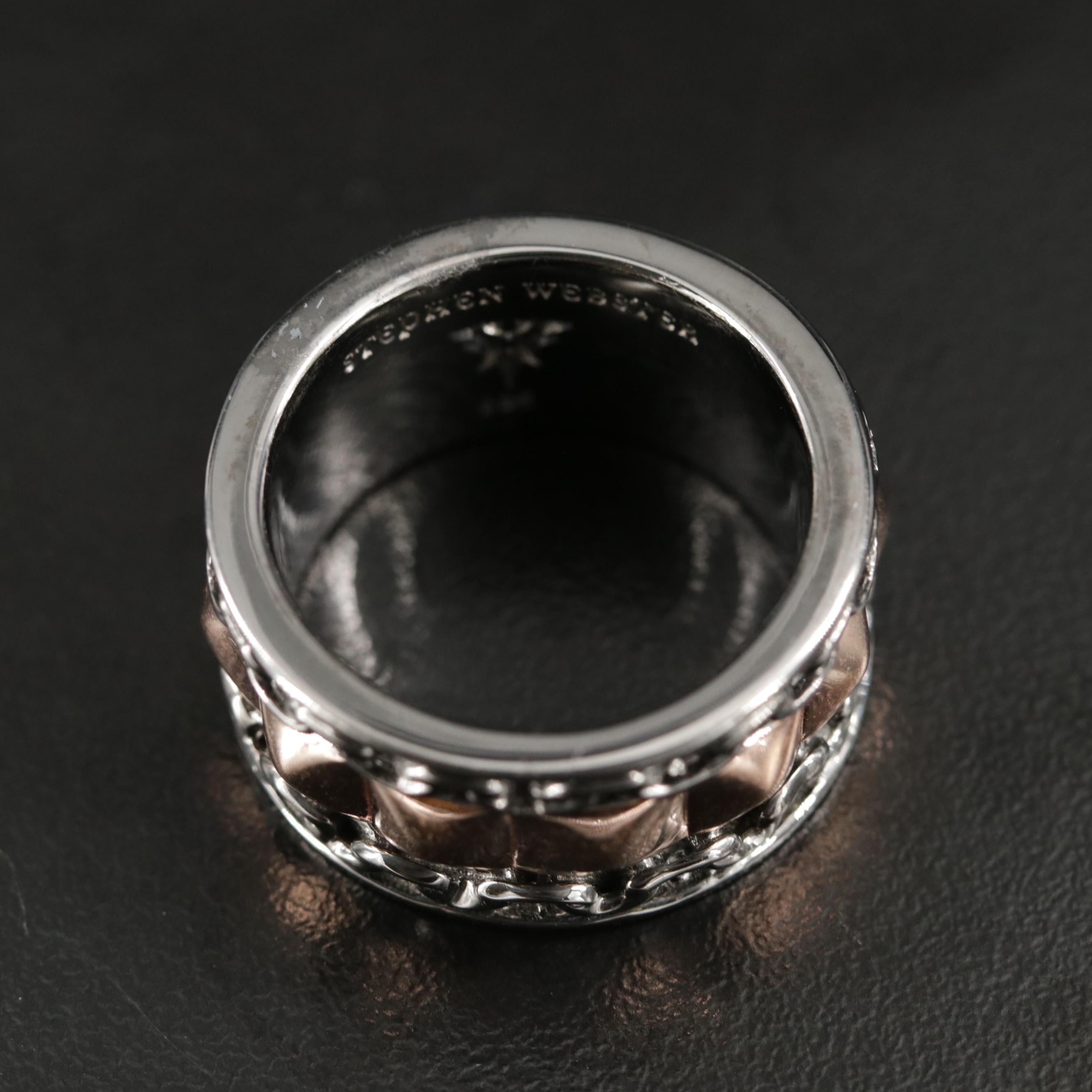 Stephen Webster Sterling Silver Chain Motif Superstud Band | EBTH