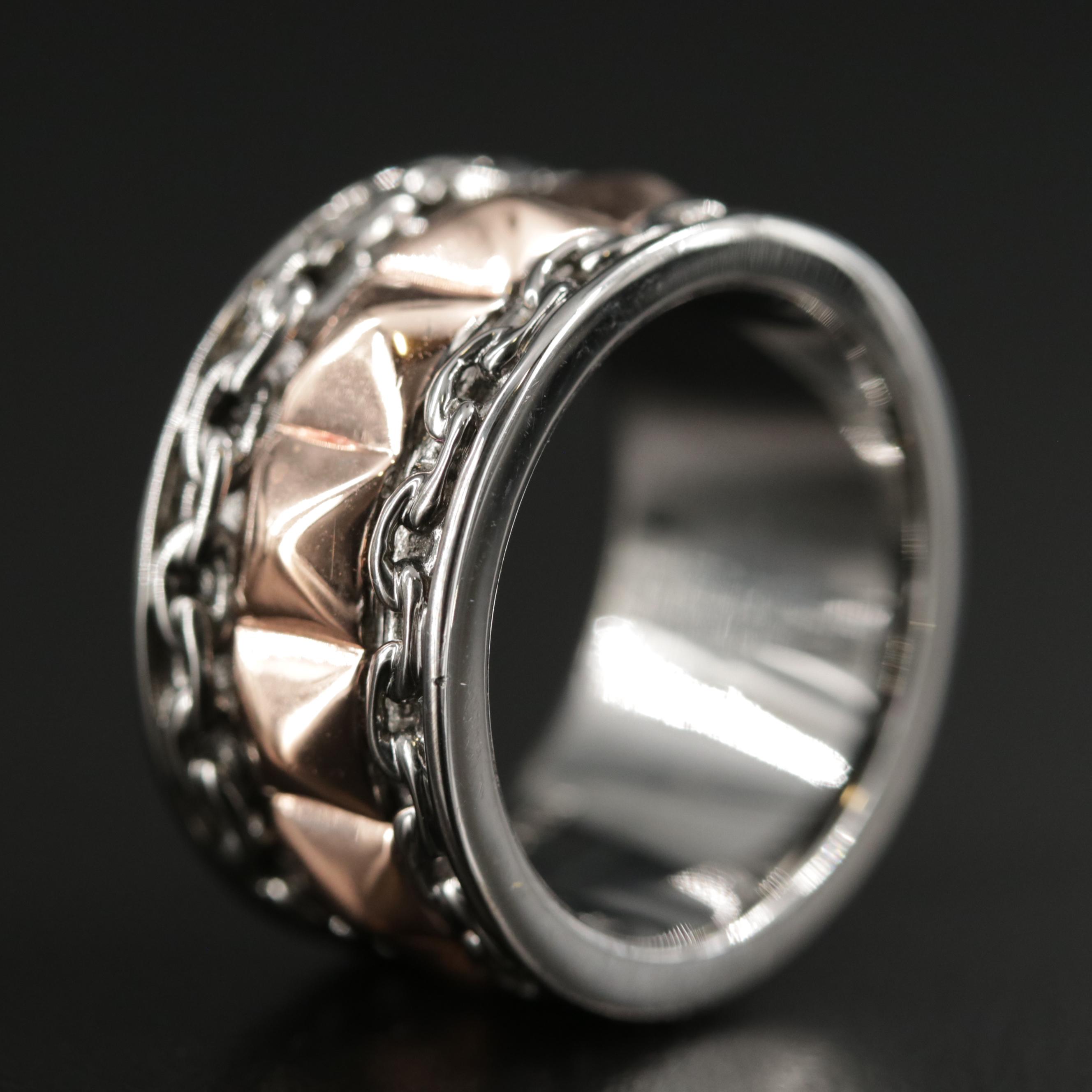 Stephen Webster Sterling Silver Chain Motif Superstud Band | EBTH