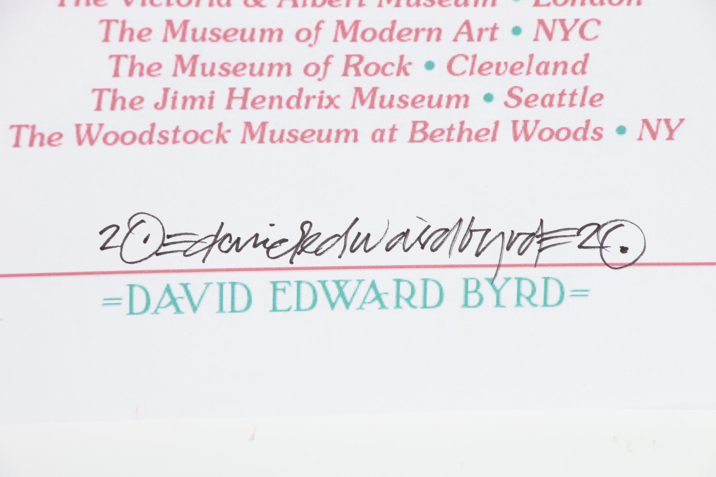 David Edward Byrd Giclée "Jimi Hendrix at the Fillmore East 1968" | EBTH