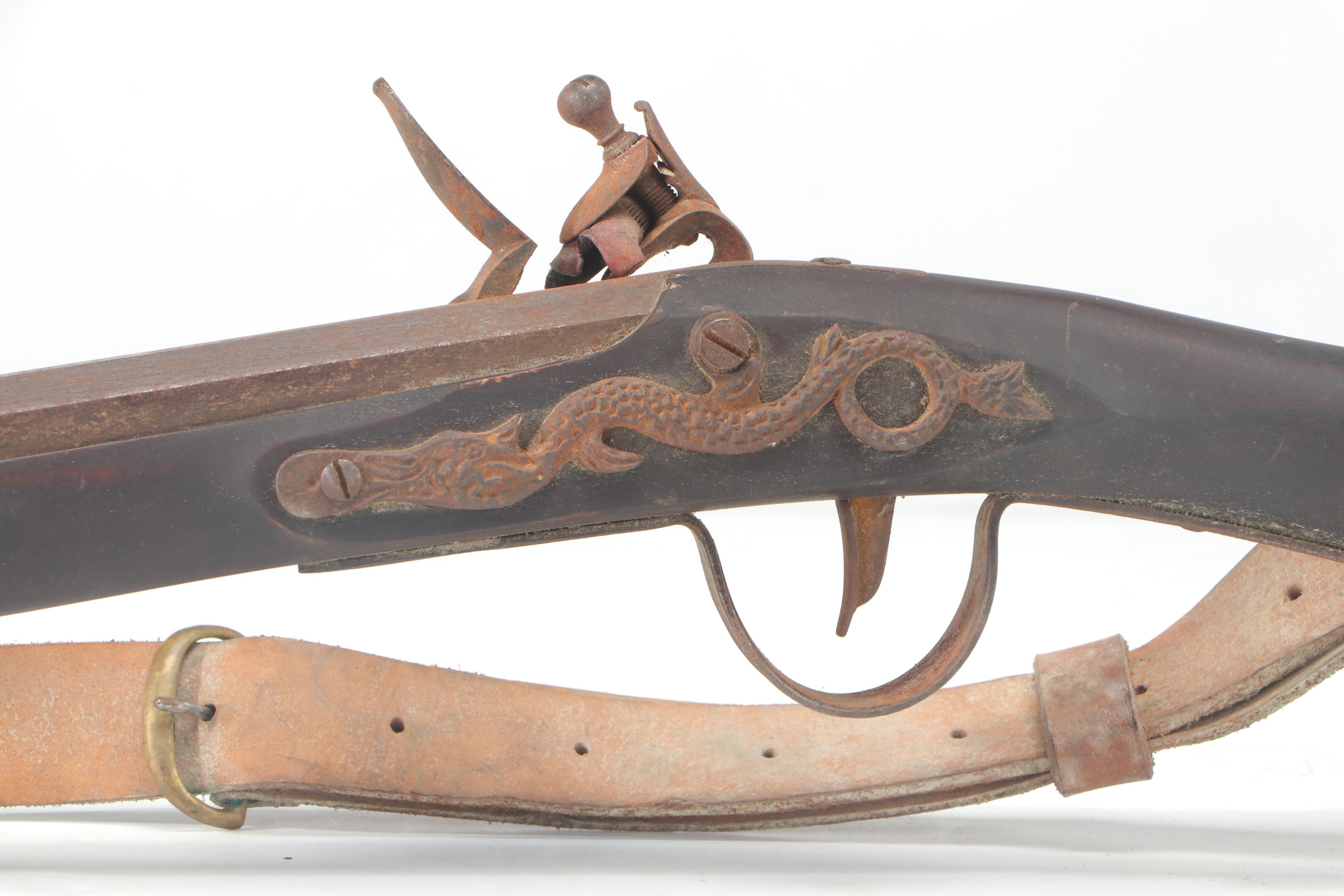 Jackie Brown Flintlock "Canoe Gun" with Sling | EBTH