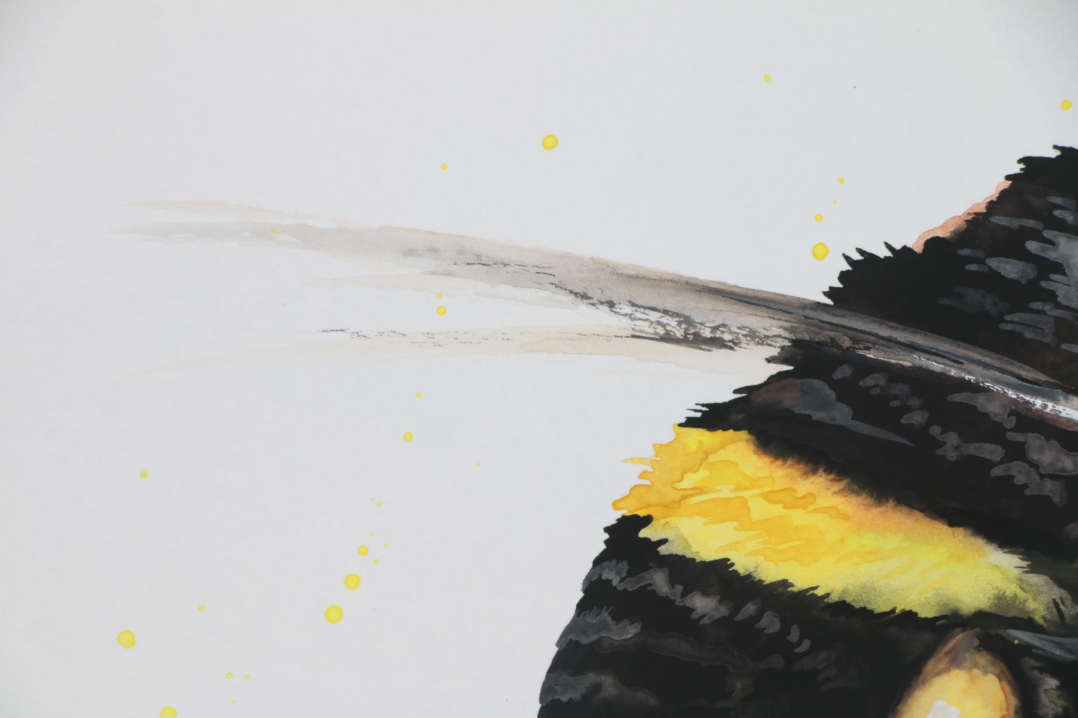 Anne Gorywine Watercolor Painting of Bumblebee | EBTH