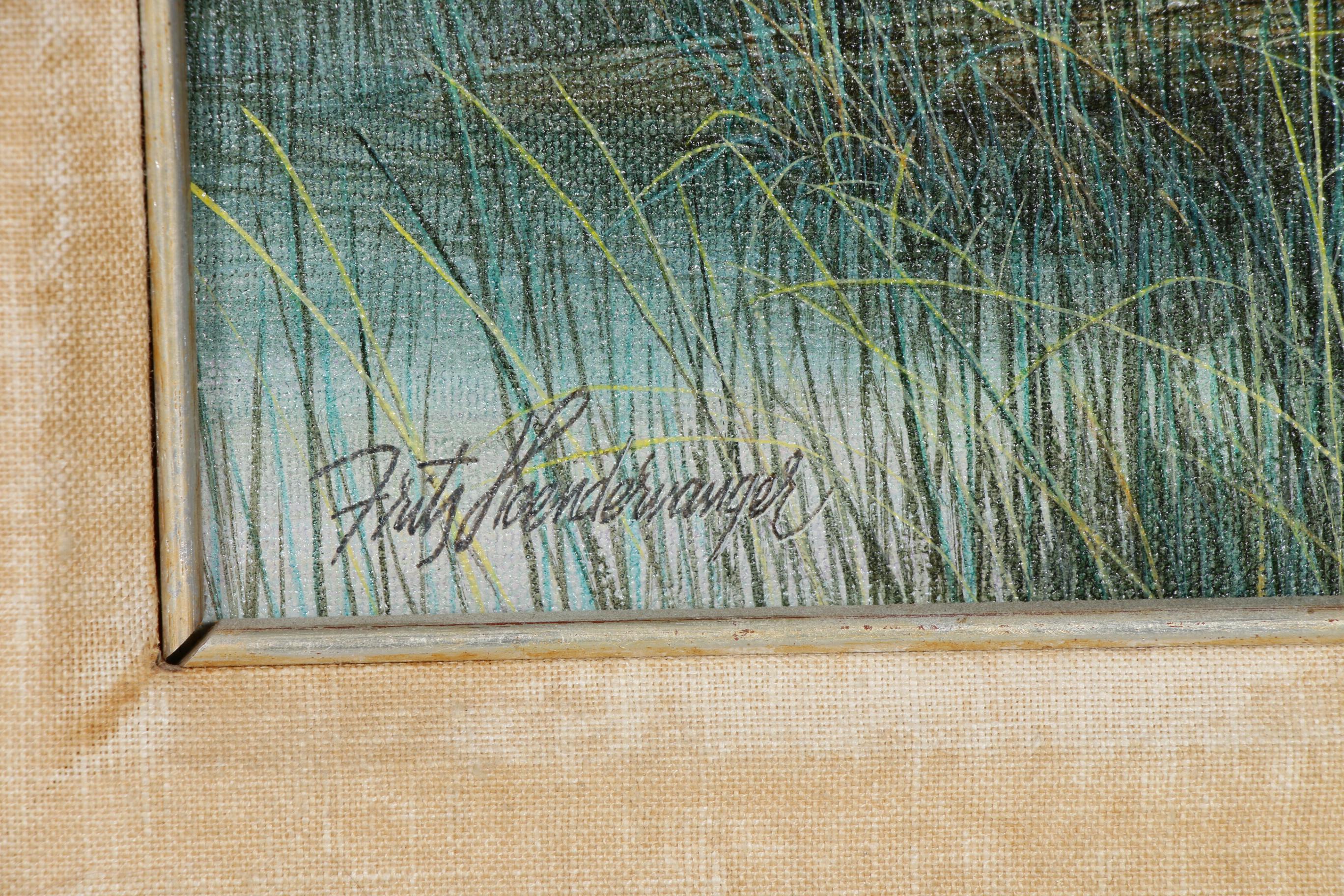 Frits Hoendervanger Acrylic Painting "Emerald Forest" | EBTH