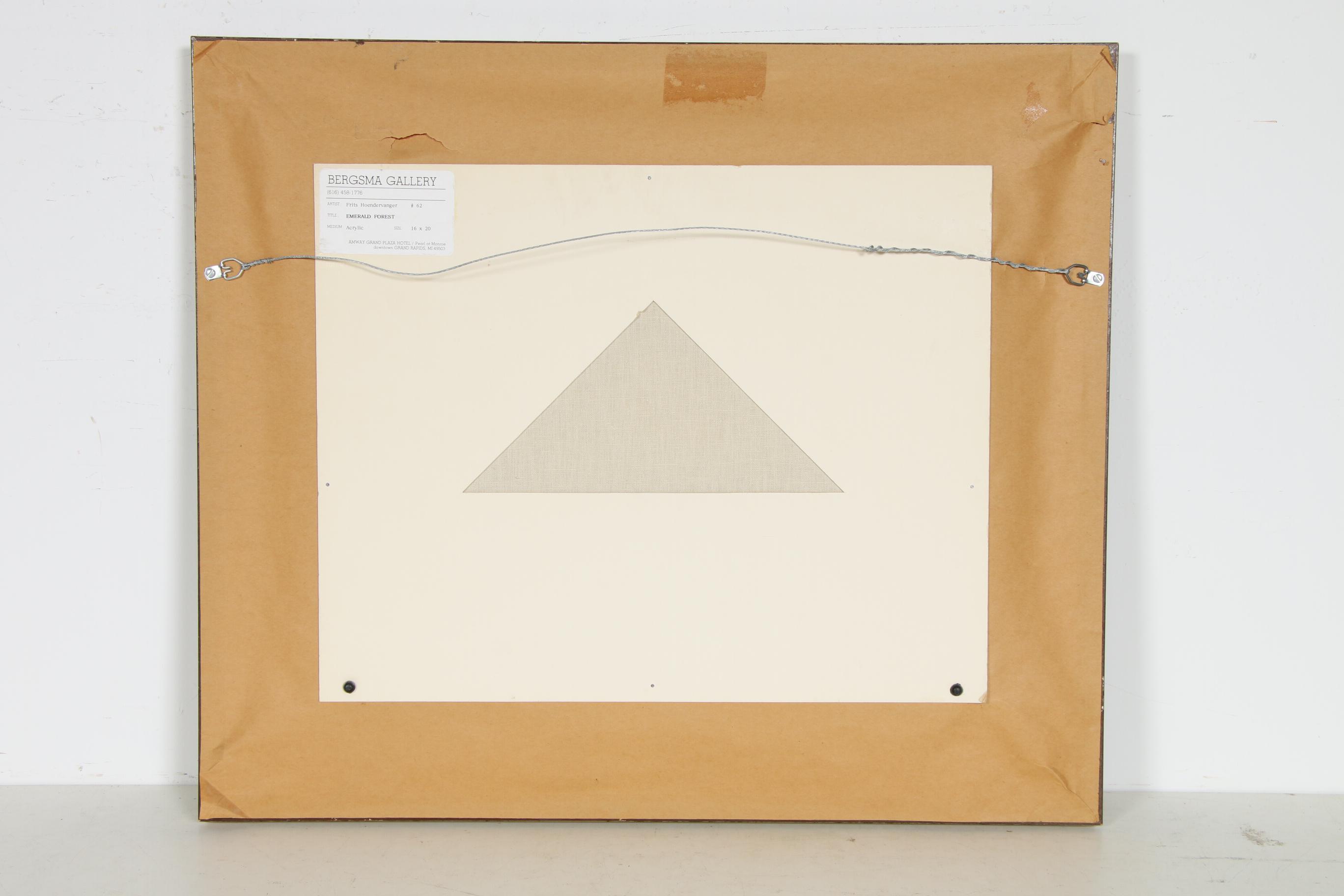 Frits Hoendervanger Acrylic Painting "Emerald Forest" | EBTH