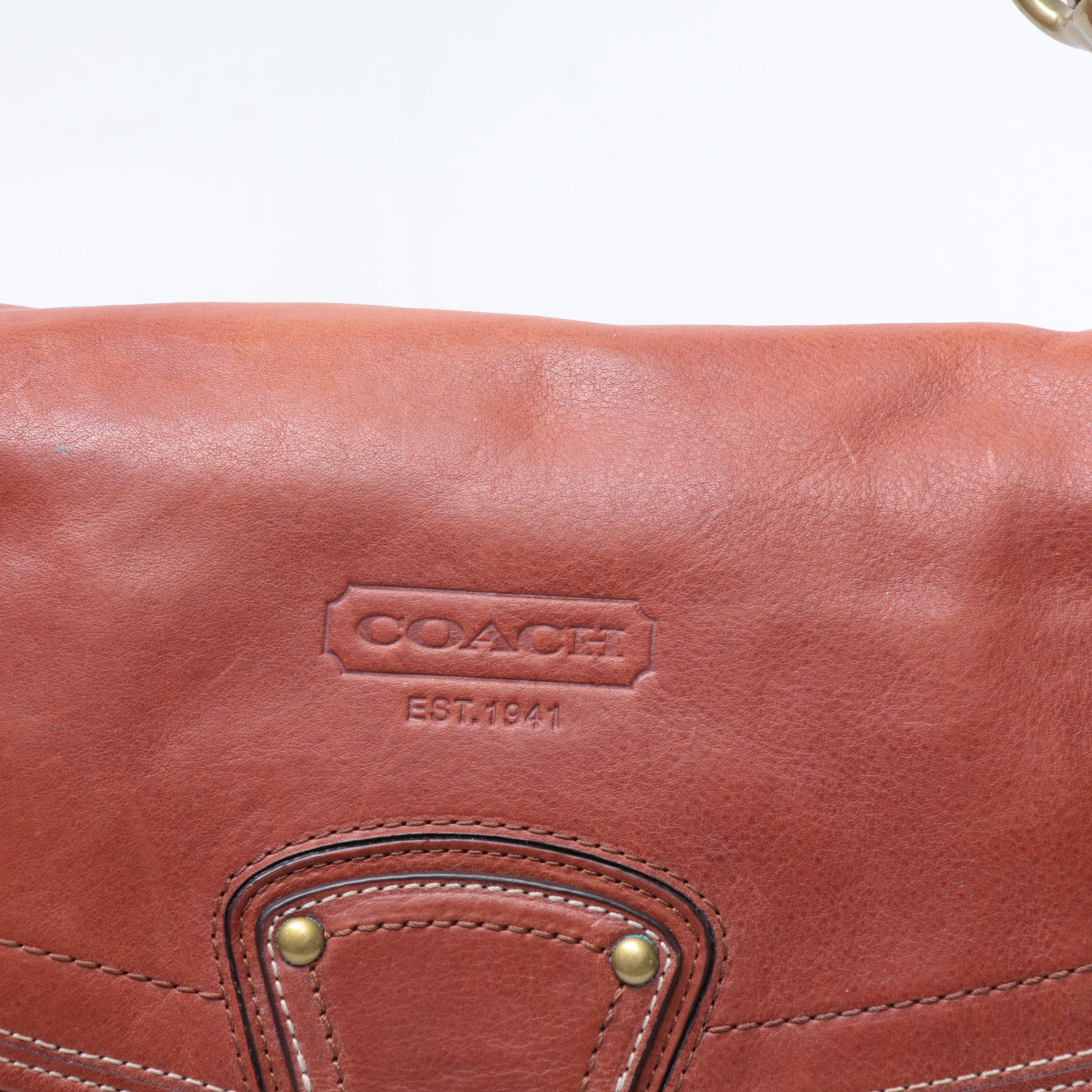 Coach Ali Legacy Flap Front Shoulder Bag in Whiskey Leather | EBTH