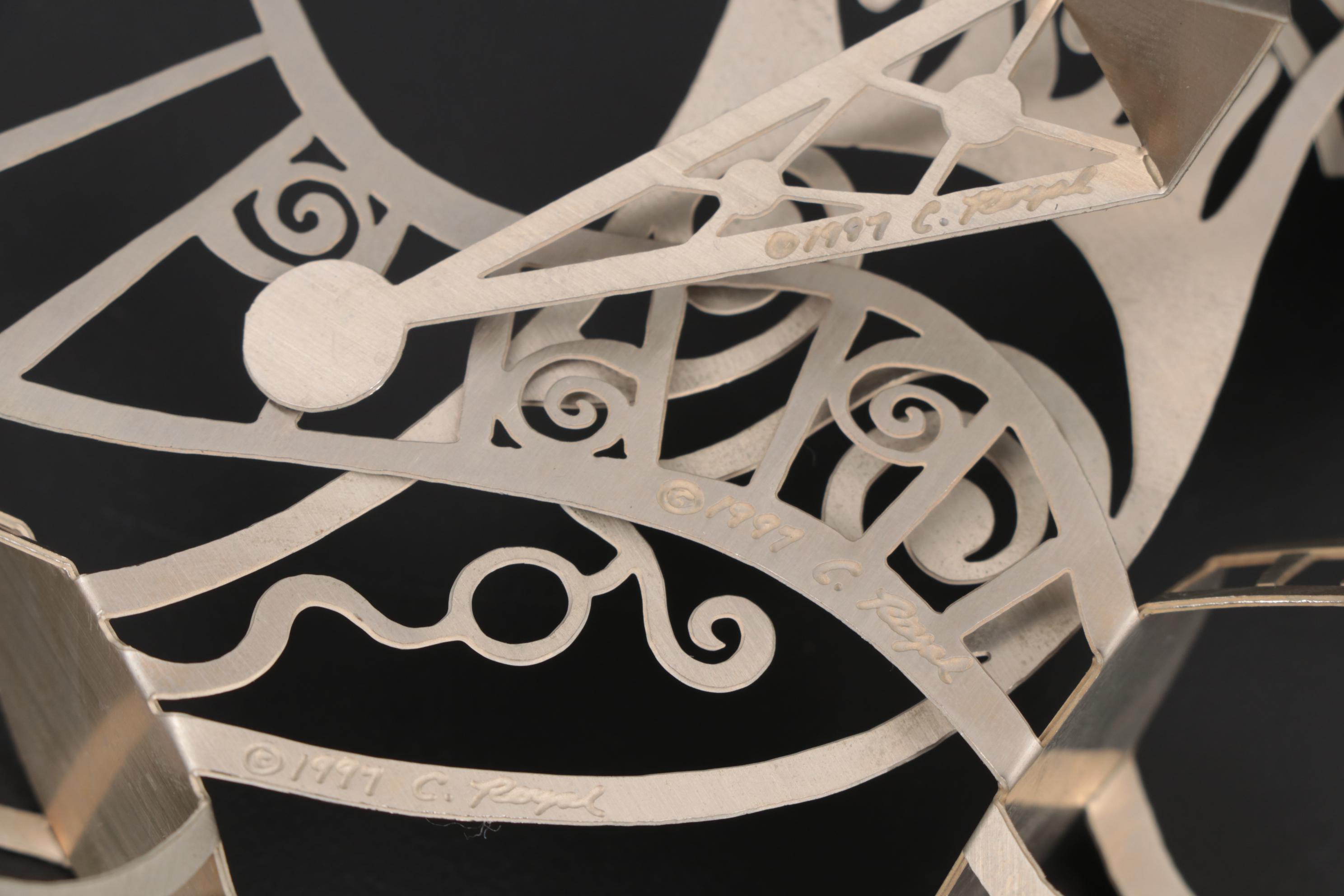 Christopher Royal Miniature Metal Chair Sculptures, 1997 | EBTH