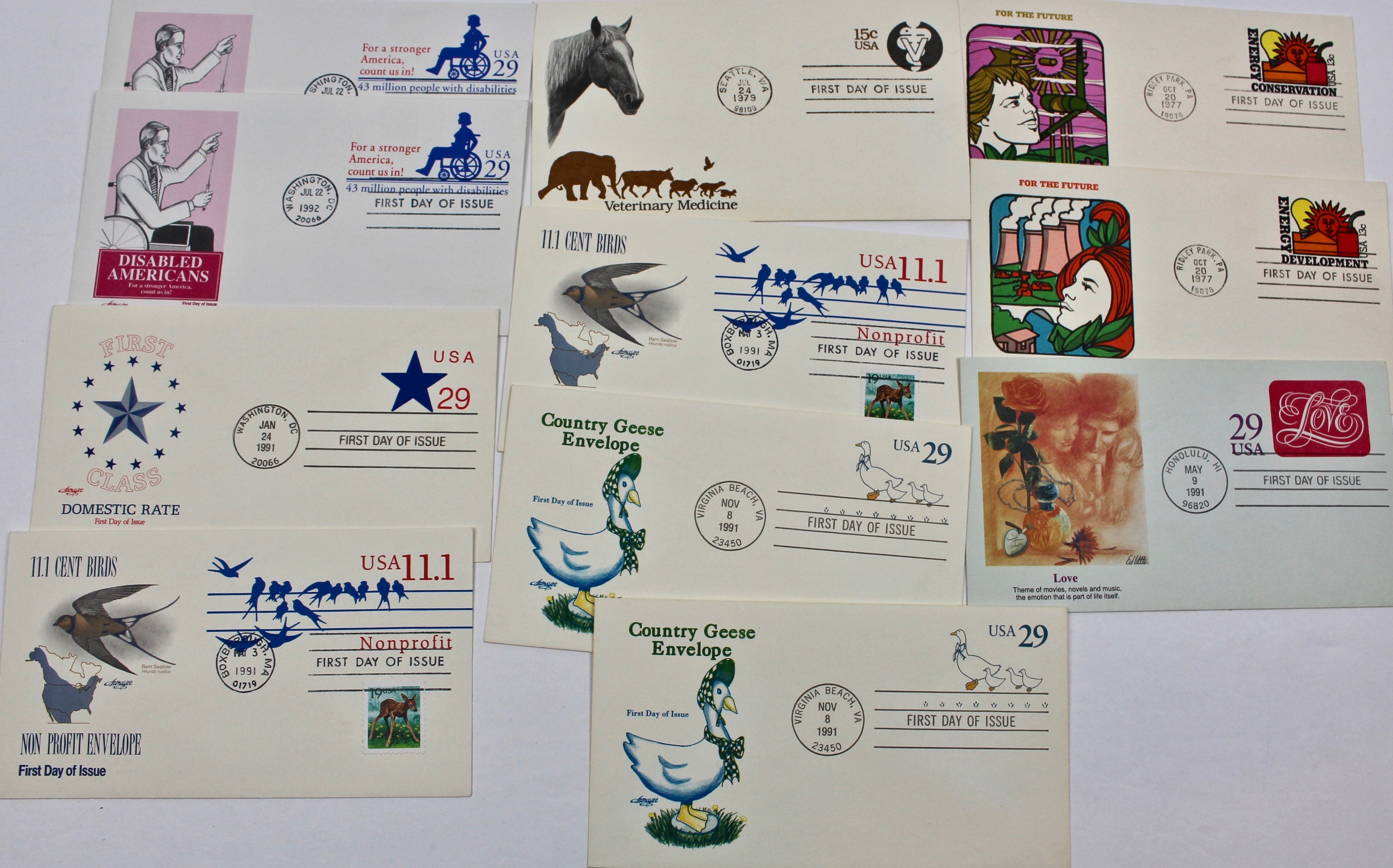 345 Vintage U.S. First Day Covers, All Unaddressed and with Cachets | EBTH