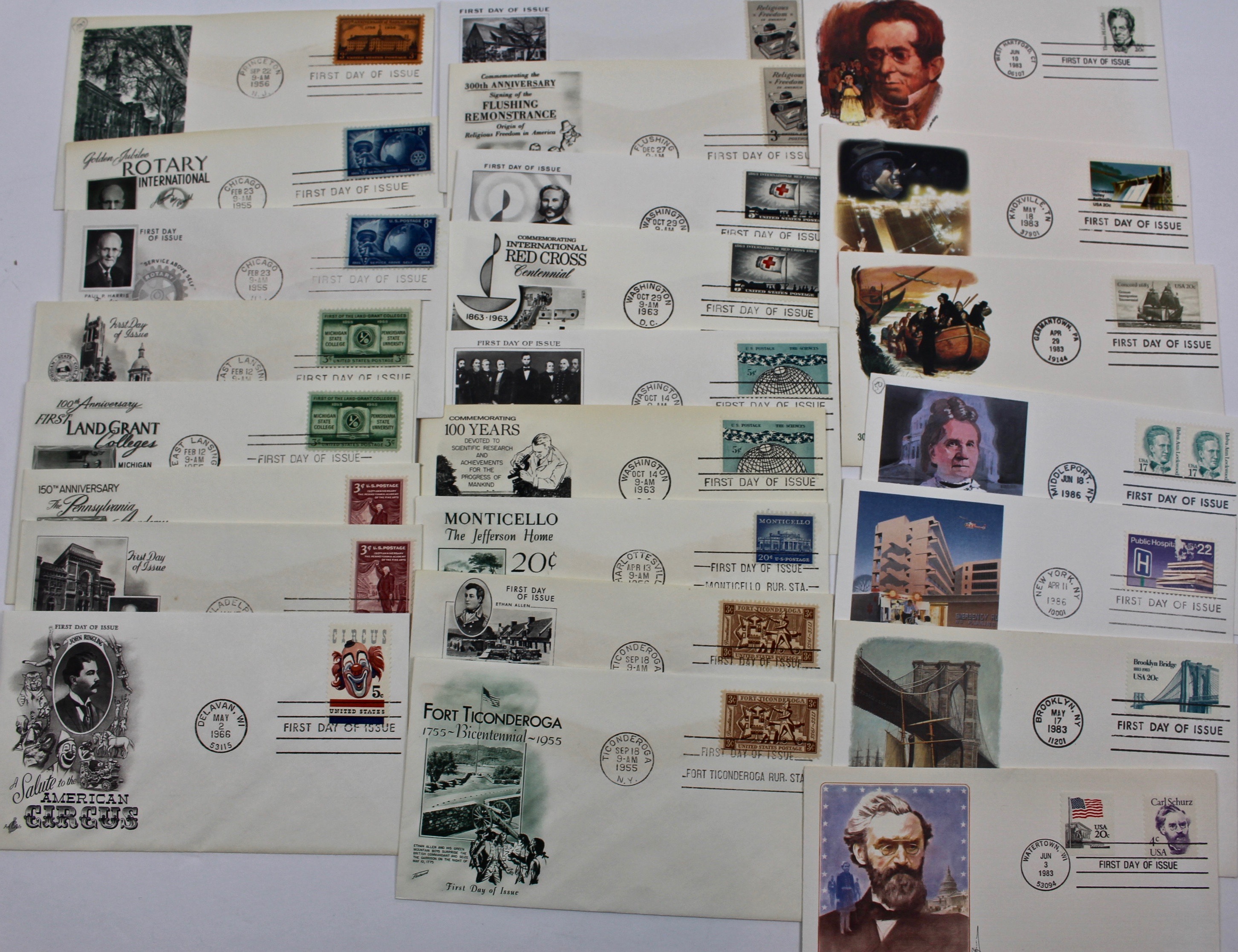 345 Vintage U.S. First Day Covers, All Unaddressed and with Cachets | EBTH