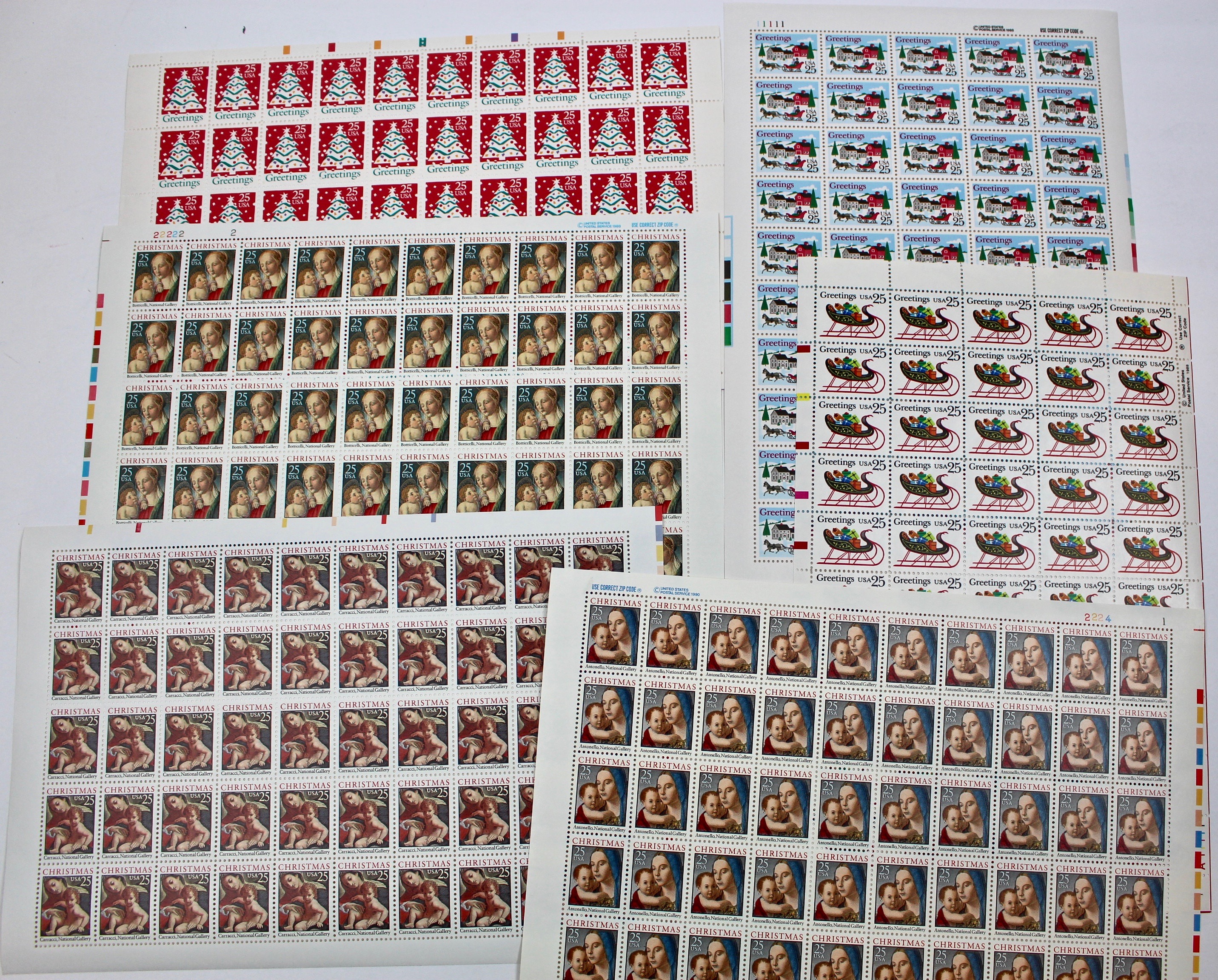 Group of USPS Postage Stamp Mint Sheets, Late 20th Century | EBTH