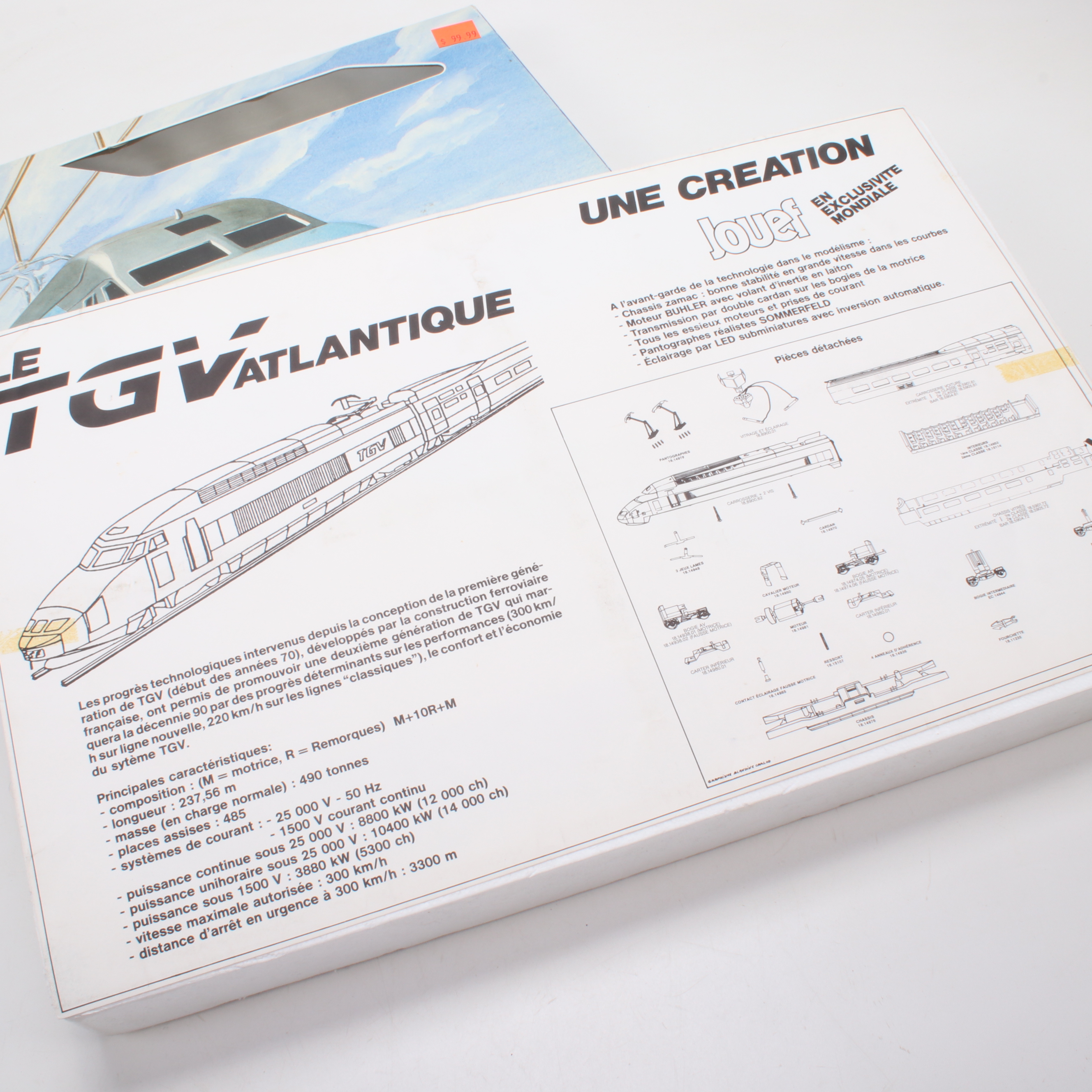 Jouef HO Scale "Atlantique" TGV Model Train Set | EBTH