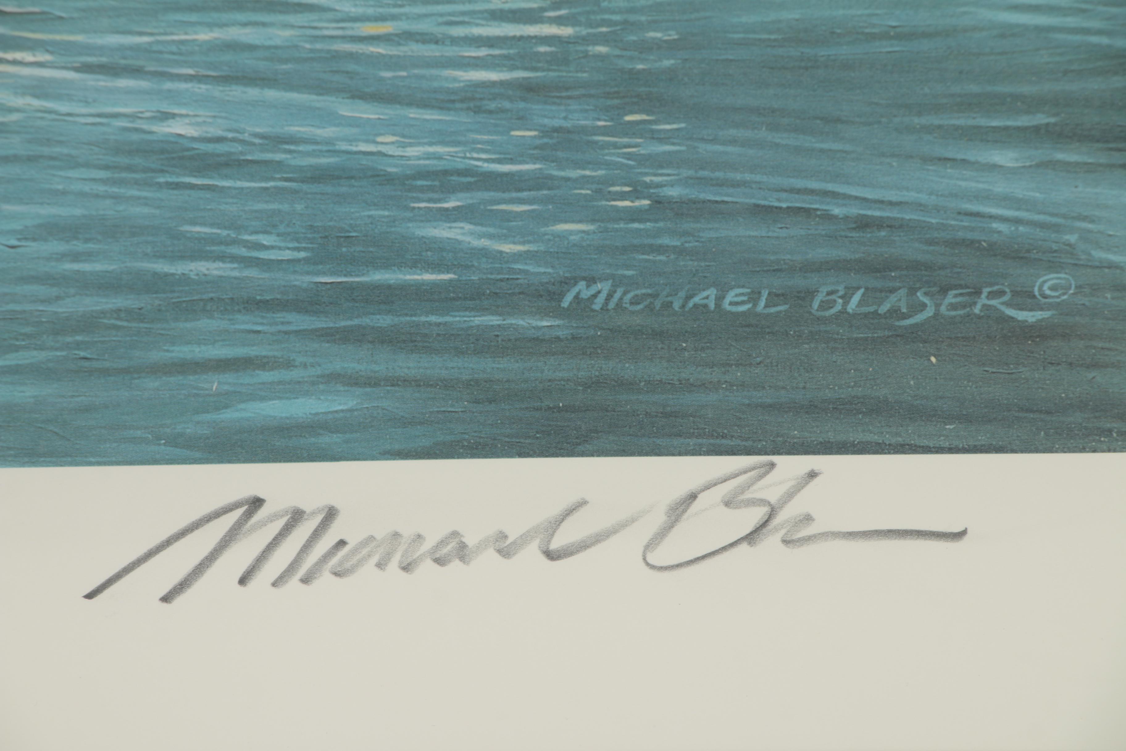 Michael Blaser Offset Lithograph "Moonlight Over Coney Island" | EBTH