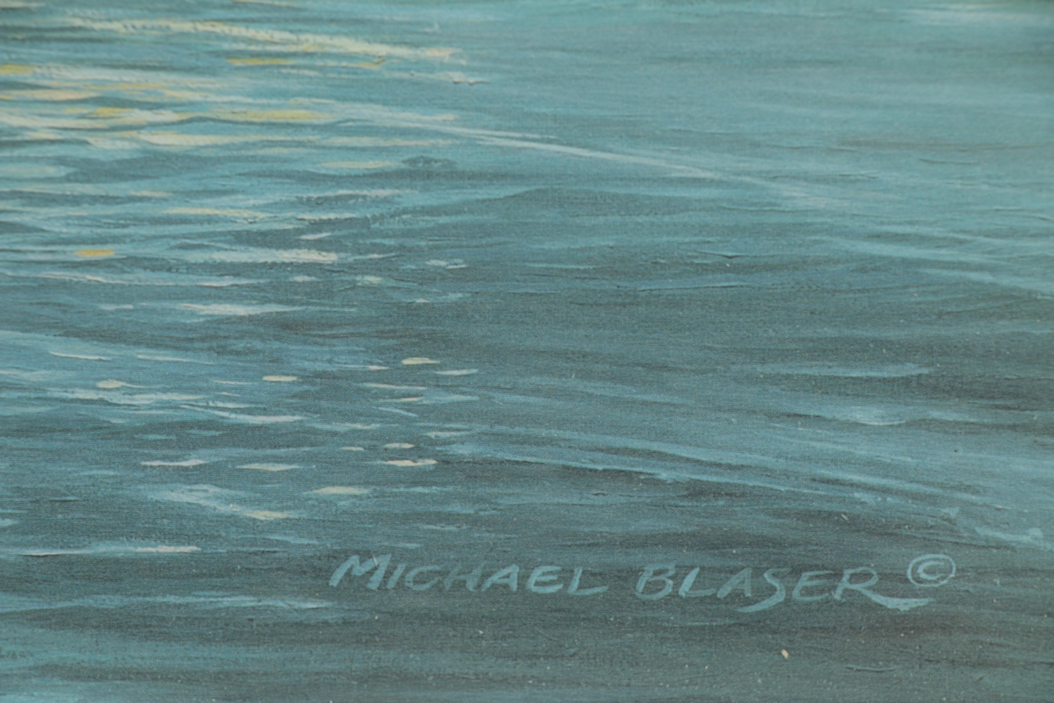 Michael Blaser Offset Lithograph "Moonlight Over Coney Island" | EBTH