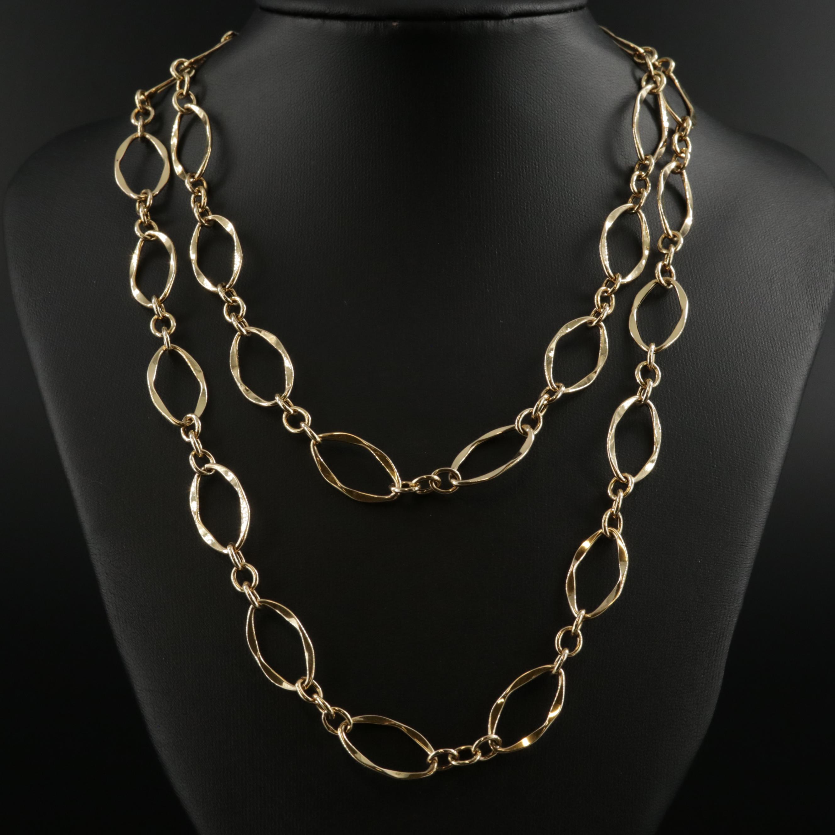 Milor 14K Gold Oval Link Chain | EBTH