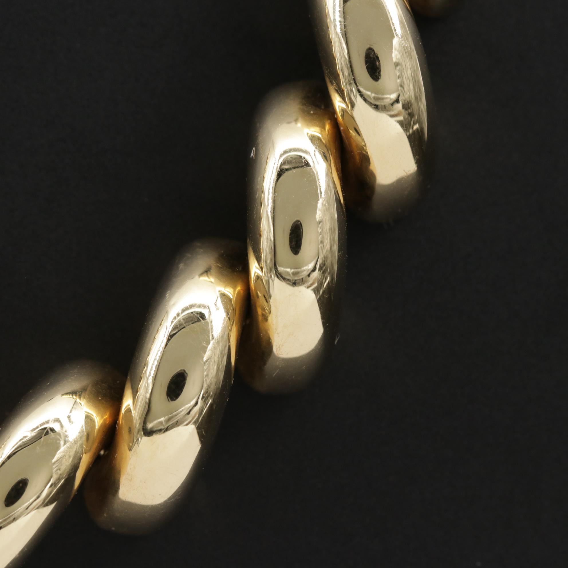 14K Gold Graduated San Marco Chain Necklace | EBTH
