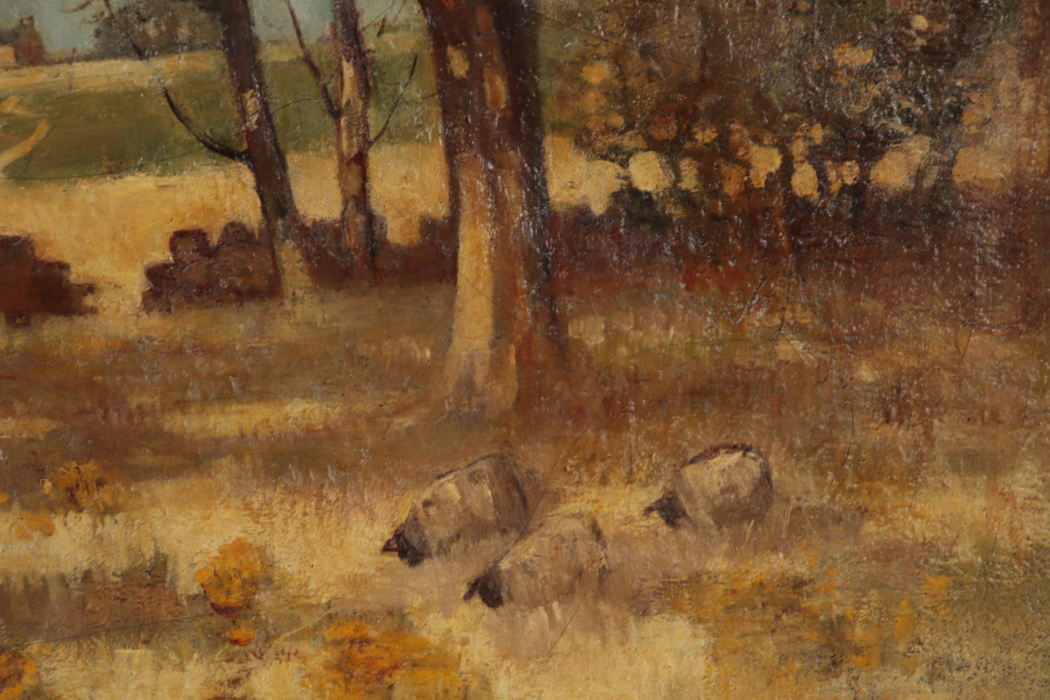 Thomas Meikle Kelly Pastoral Landscape Oil Painting | EBTH