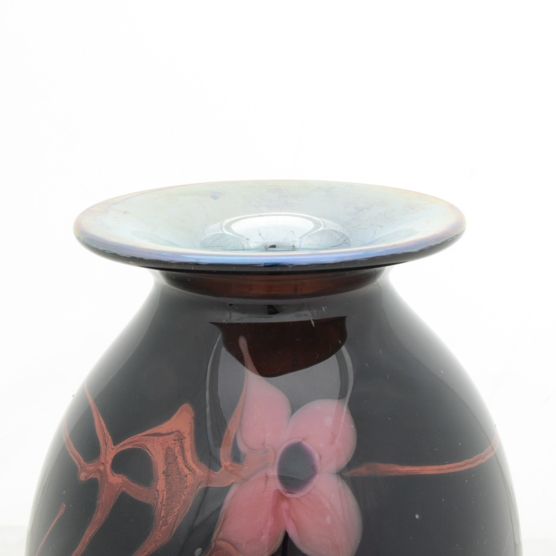 Daniel Edler "Night Flora" Blown Glass Vase, 1978 | EBTH