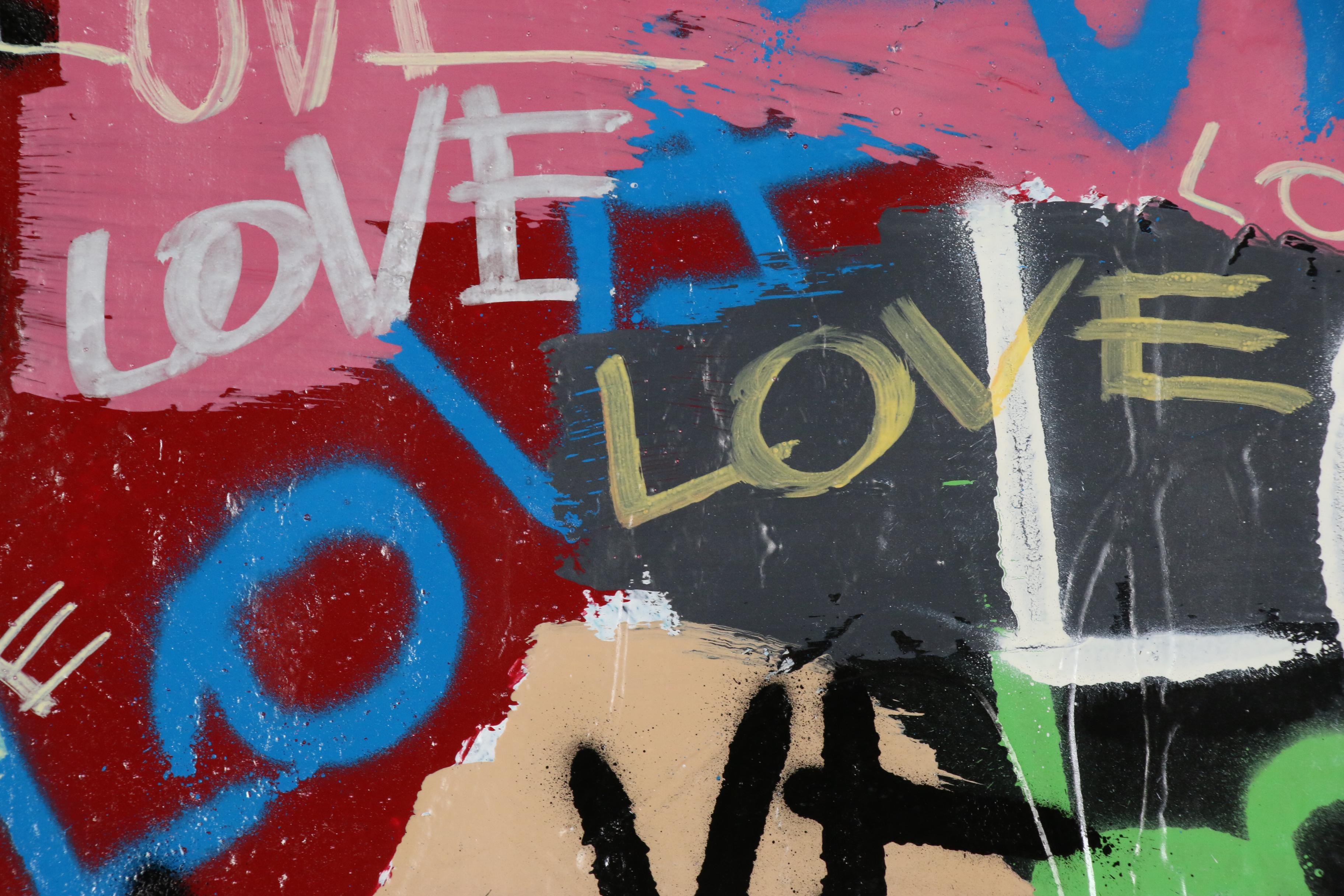 R.C. Raynor Graffiti Style Mixed Media Painting | EBTH