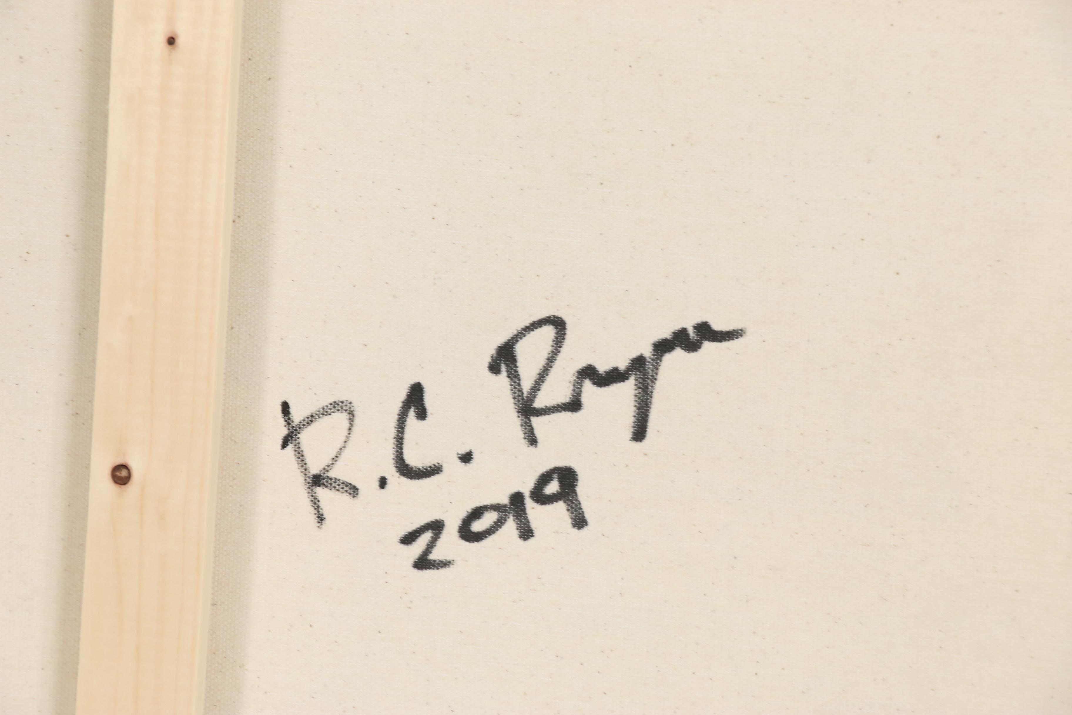 R.C. Raynor Graffiti Style Mixed Media Painting | EBTH