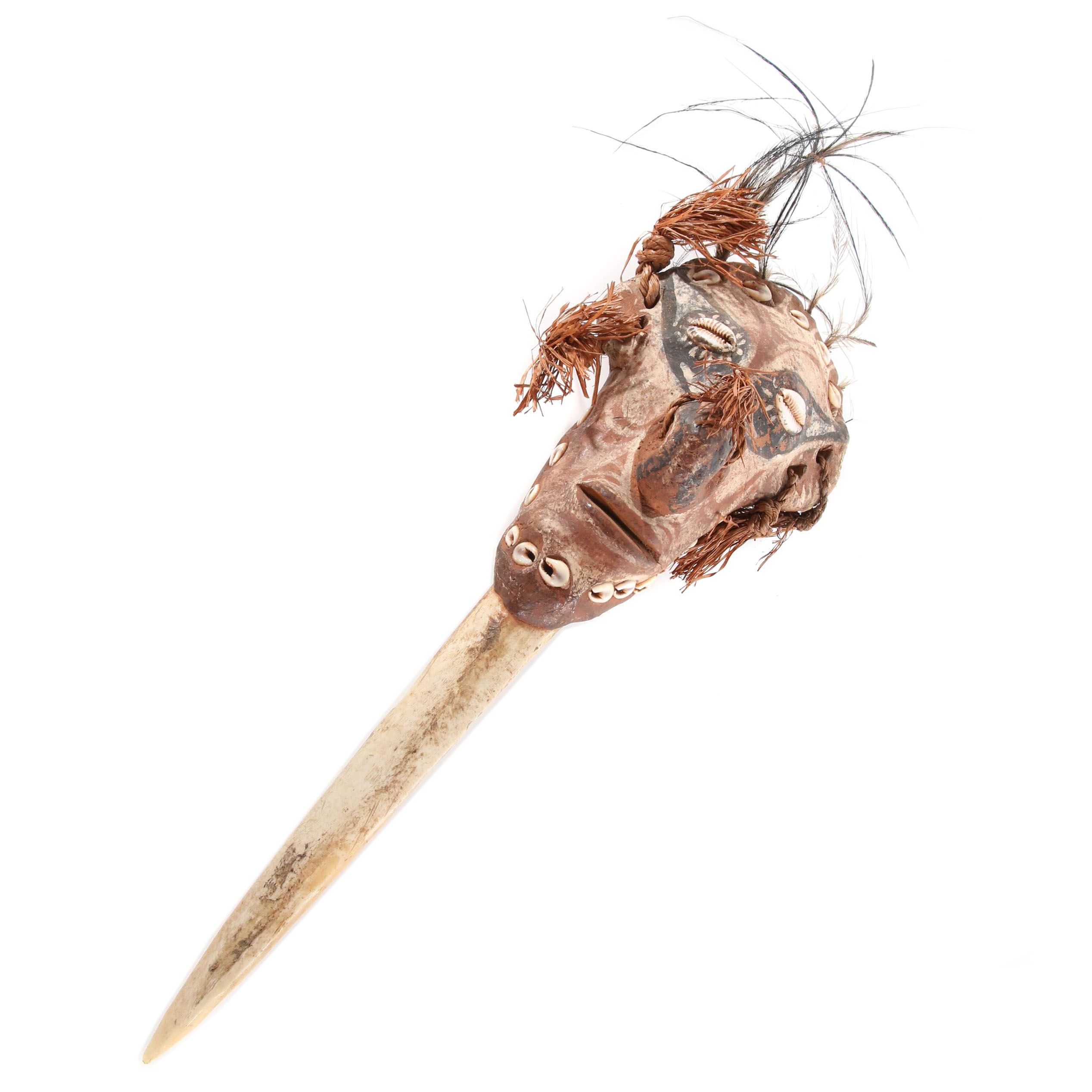 Tambanum Middle Sepik River "Pisuwe" Cassowary Bone Dagger | EBTH