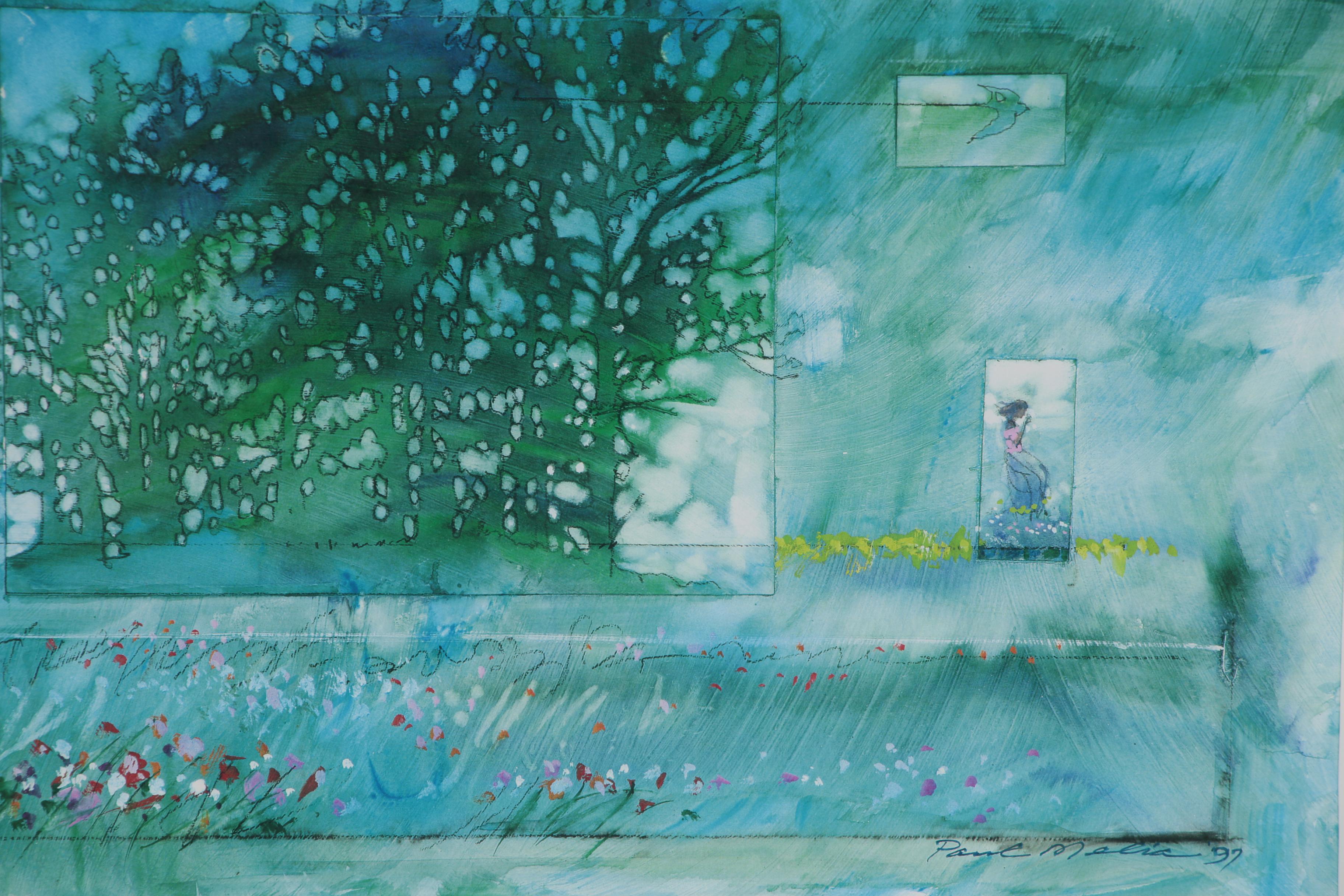 Paul Melia Offset Lithograph "Meadow I", 1997 | EBTH