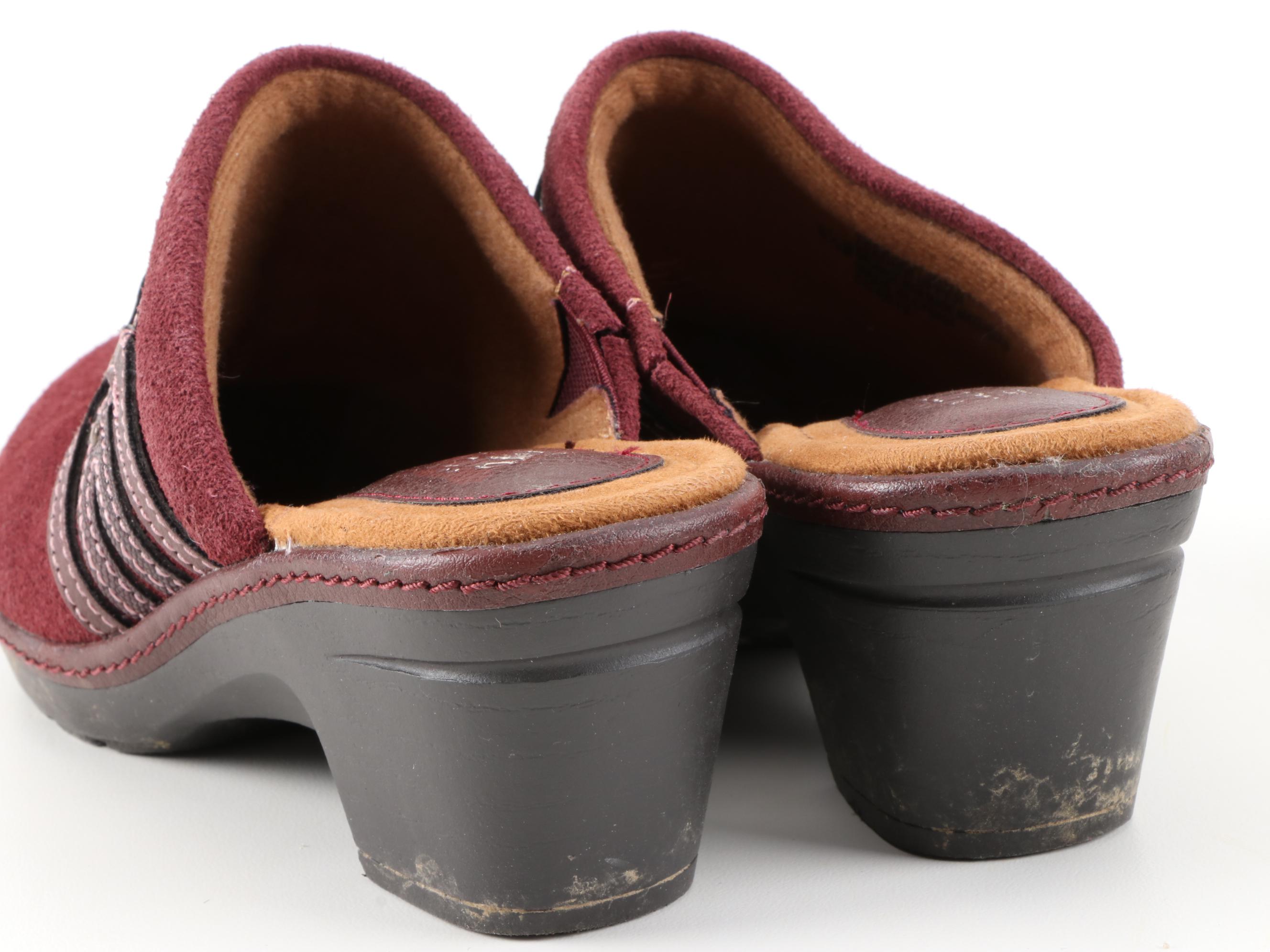 Eürosoft by Söfft and Softspots Suede and Leather Clogs | EBTH
