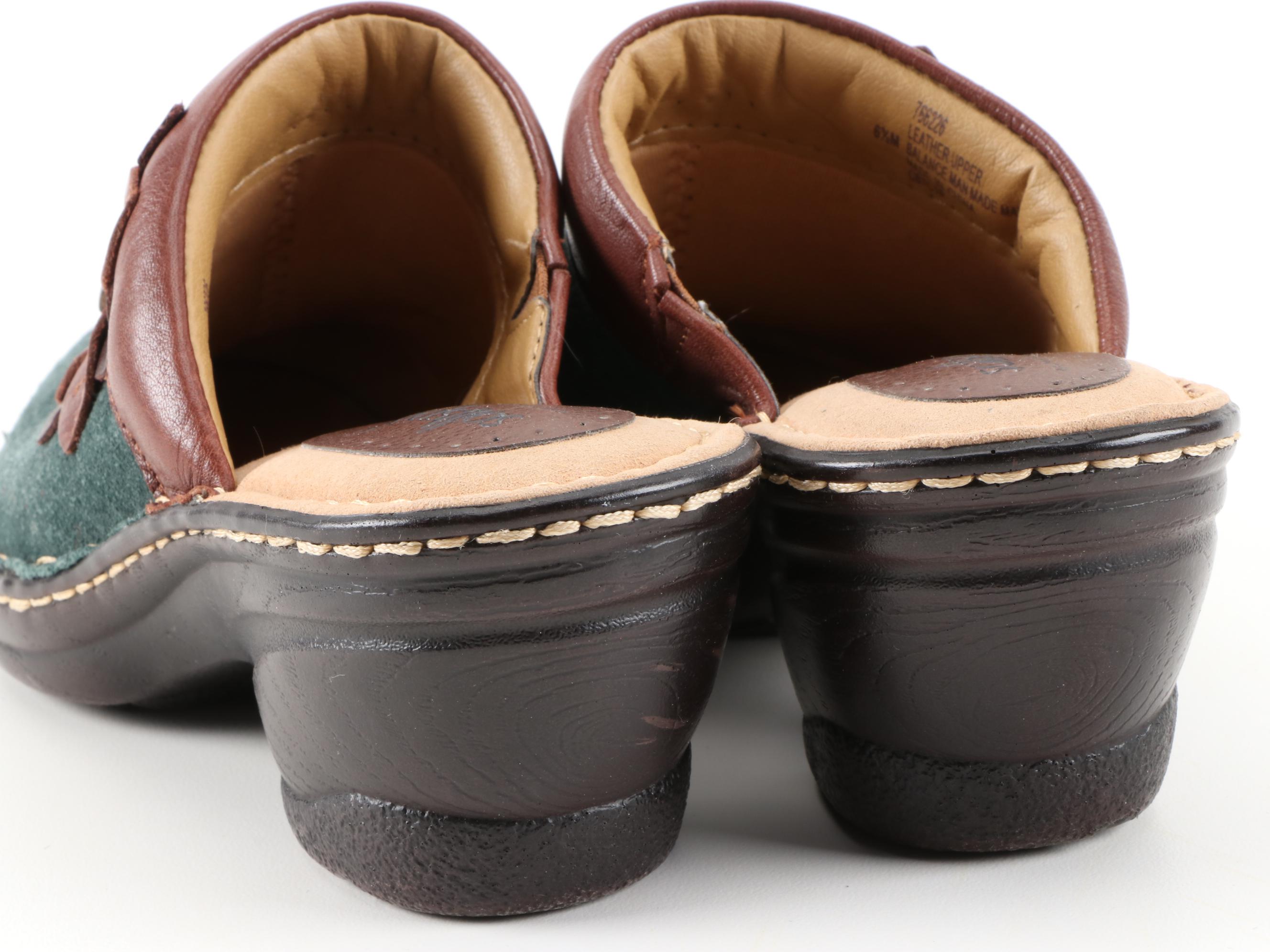 Eürosoft by Söfft and Softspots Suede and Leather Clogs | EBTH
