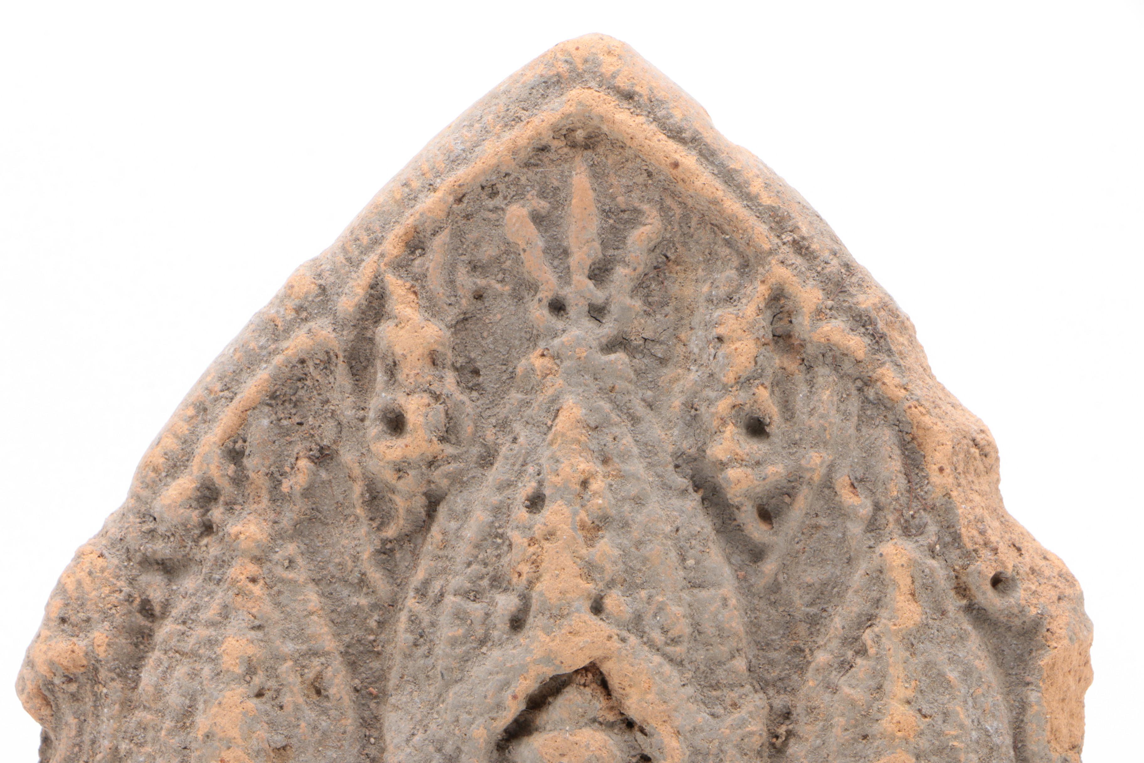 Thai Ceramic Buddha Triad on Wooden Stand | EBTH