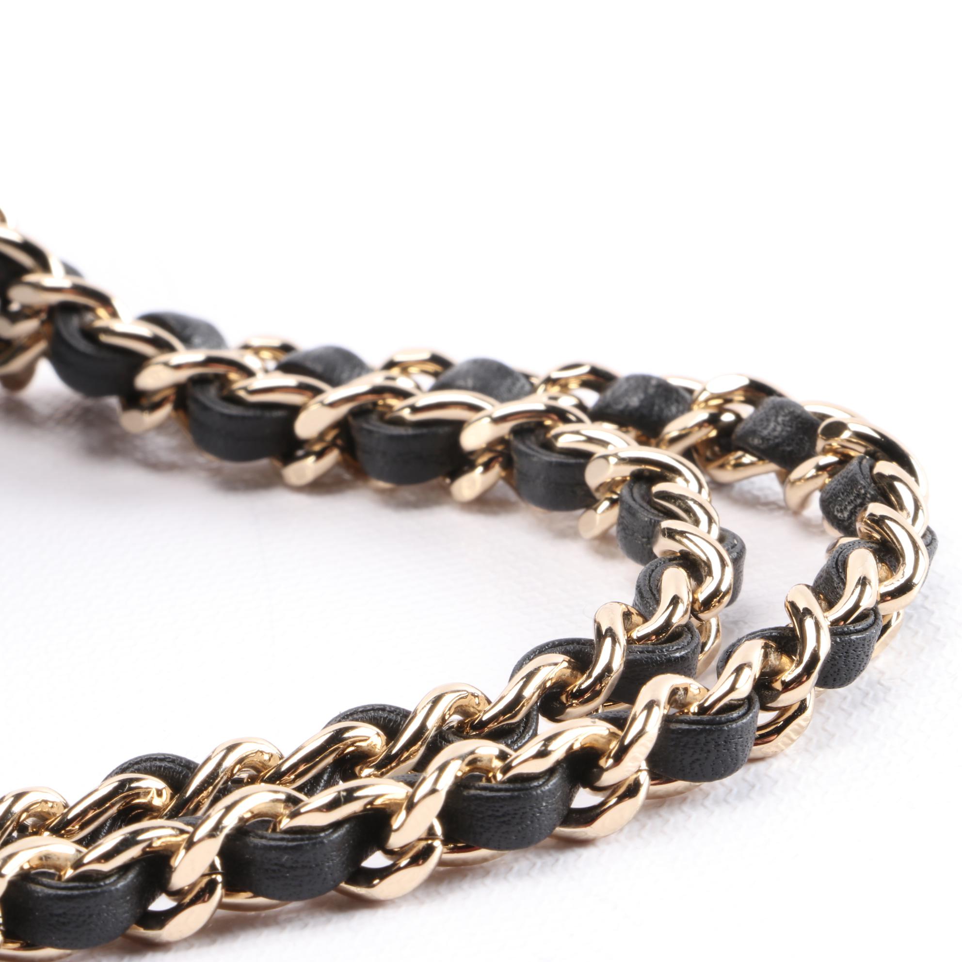 Chanel Mini Chevron Chain Quilted Black Calfskin Leather Shoulder Bag ...