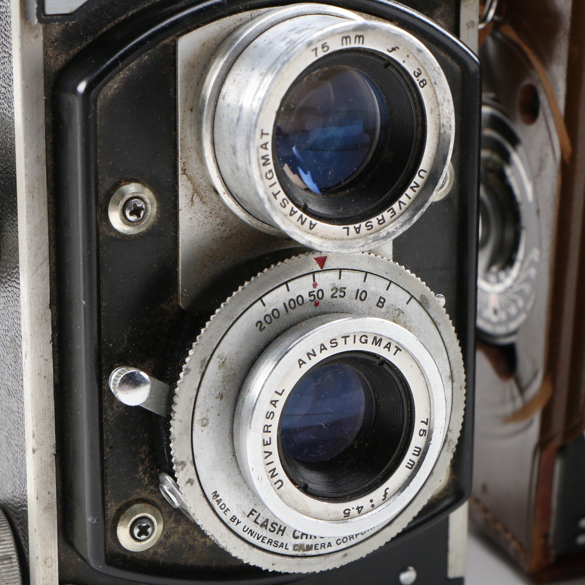 Minolta Autocord, Airesflex and Universal Uniflex II Flash Cameras ...