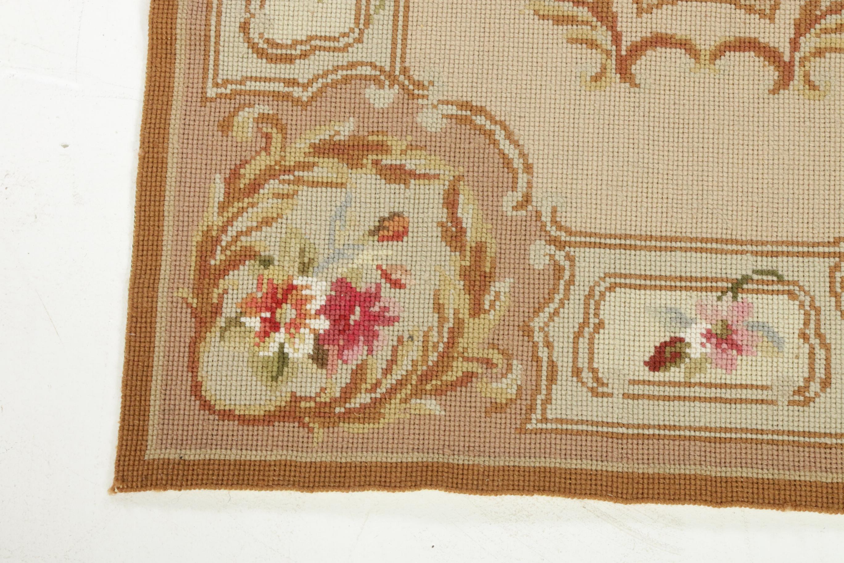 2'0 x 3'0 Handmade French Aubusson Style Needlepoint Rug | EBTH