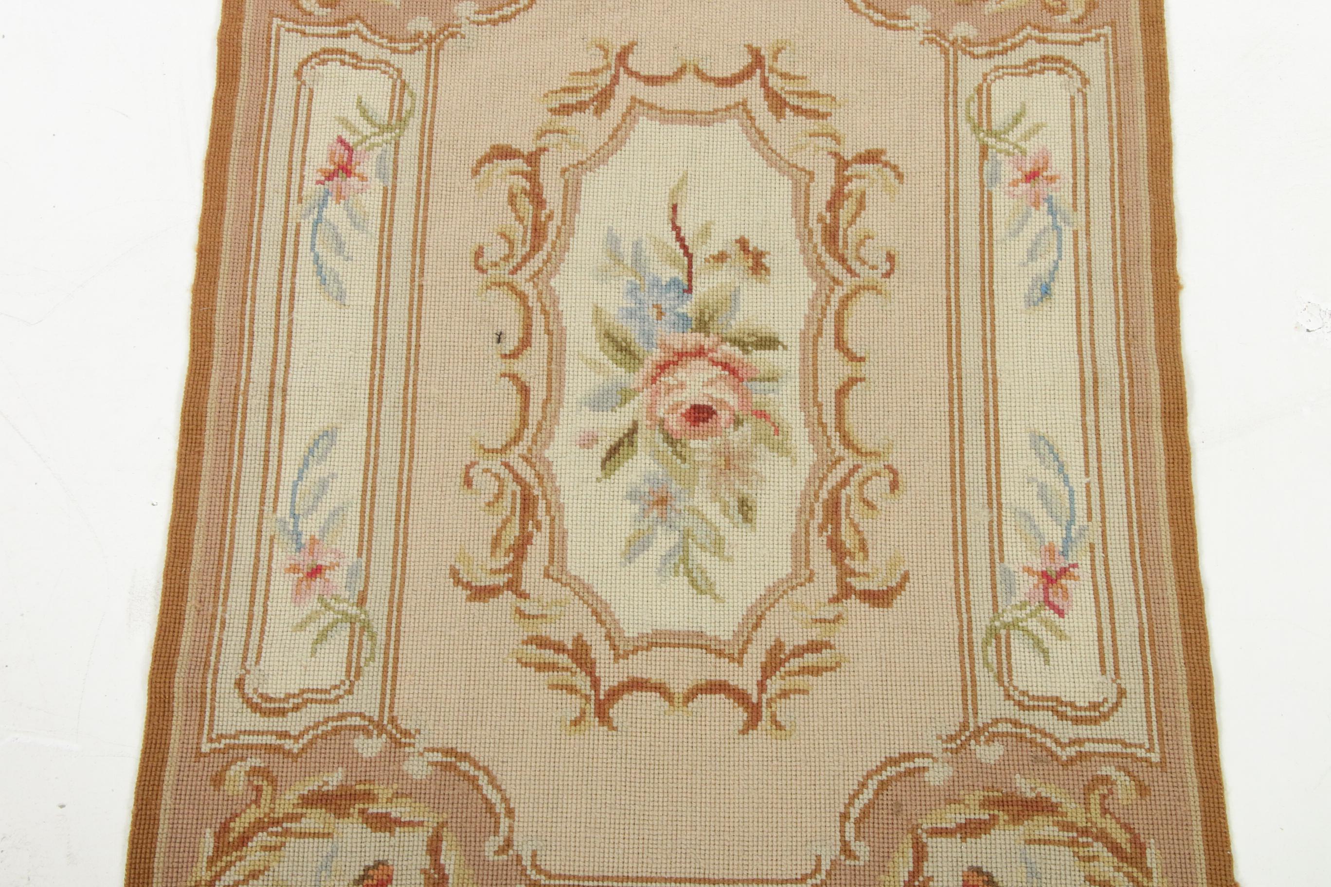 2'0 x 3'0 Handmade French Aubusson Style Needlepoint Rug | EBTH