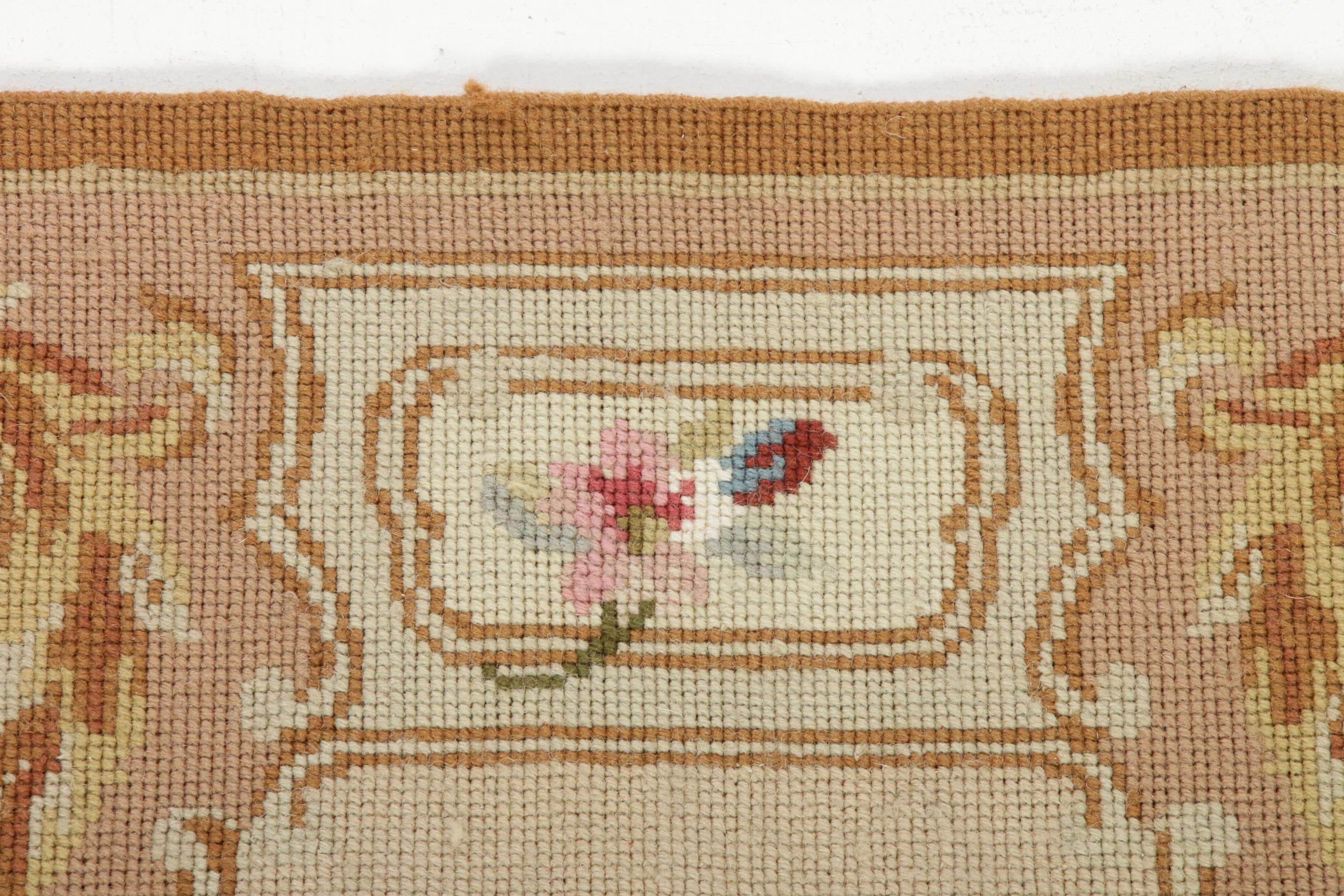 2'0 x 3'0 Handmade French Aubusson Style Needlepoint Rug | EBTH