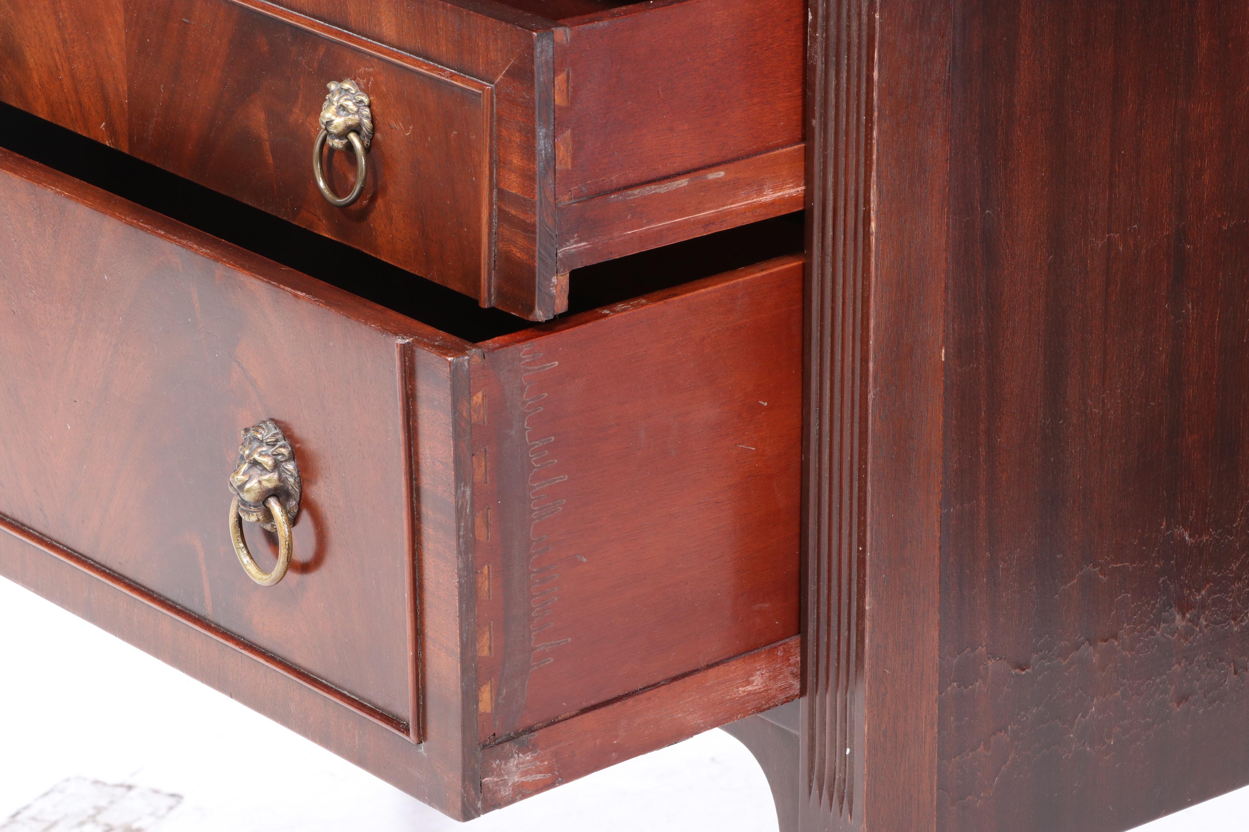 J.K. Rishel Furniture Co. Federal Style Mahogany Dome-Top China Cabinet ...