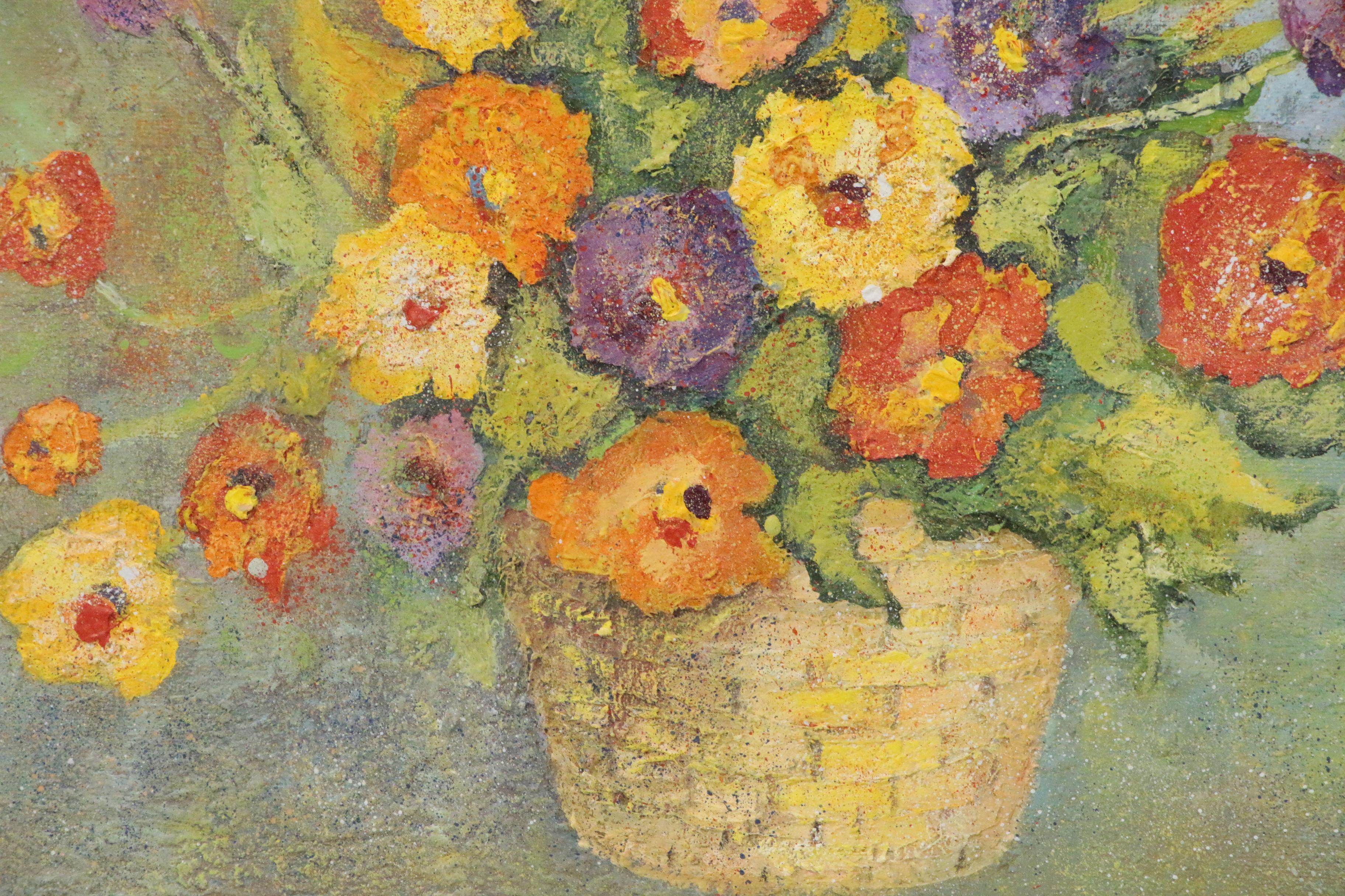 Wanda Prillaman Oil Painting "Ranunculus" | EBTH