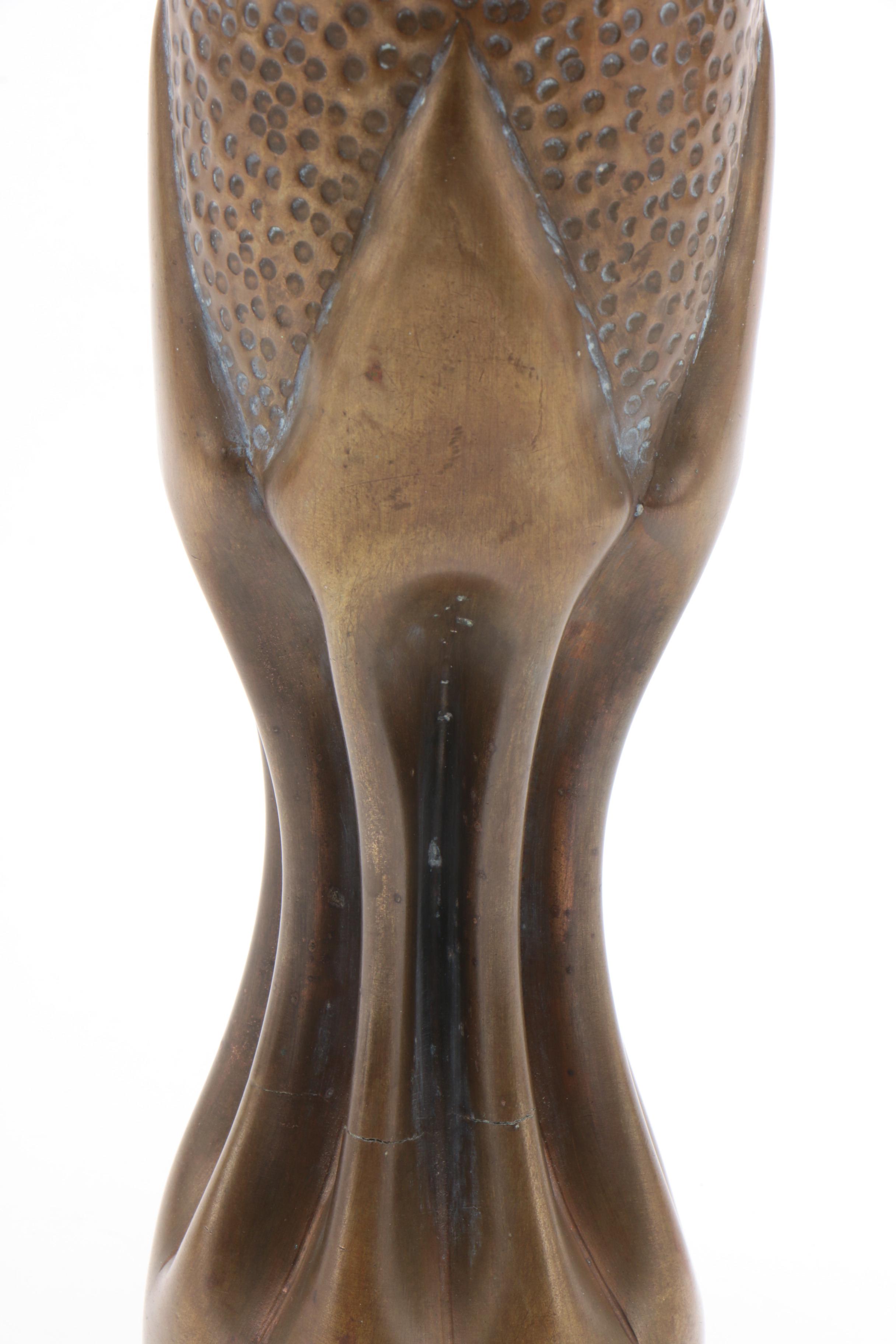 Trench Art Embossed WW1 Artillery Shell | EBTH