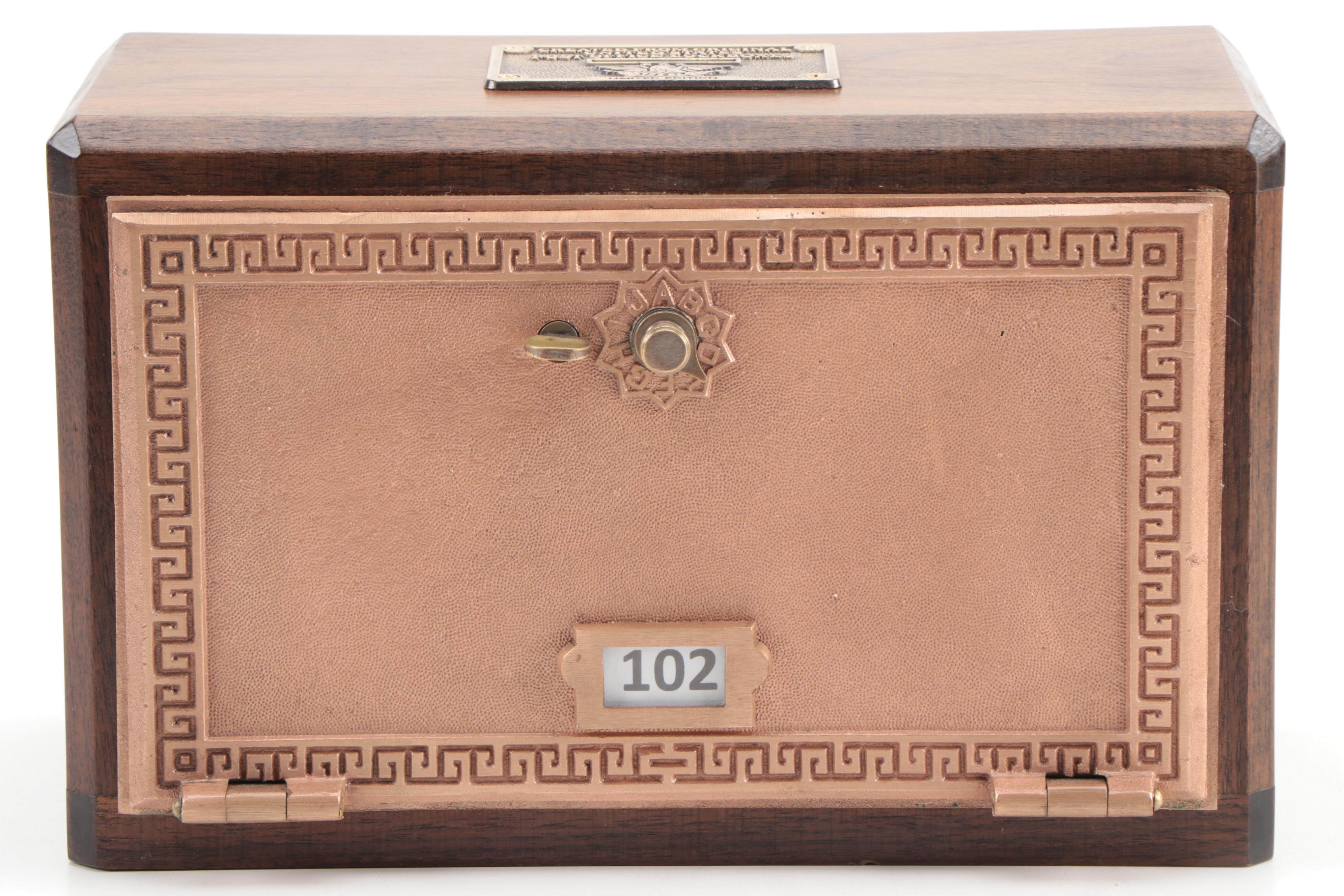 Limited Edition US Post Office Converted Lockbox Bank, Early 20th ...