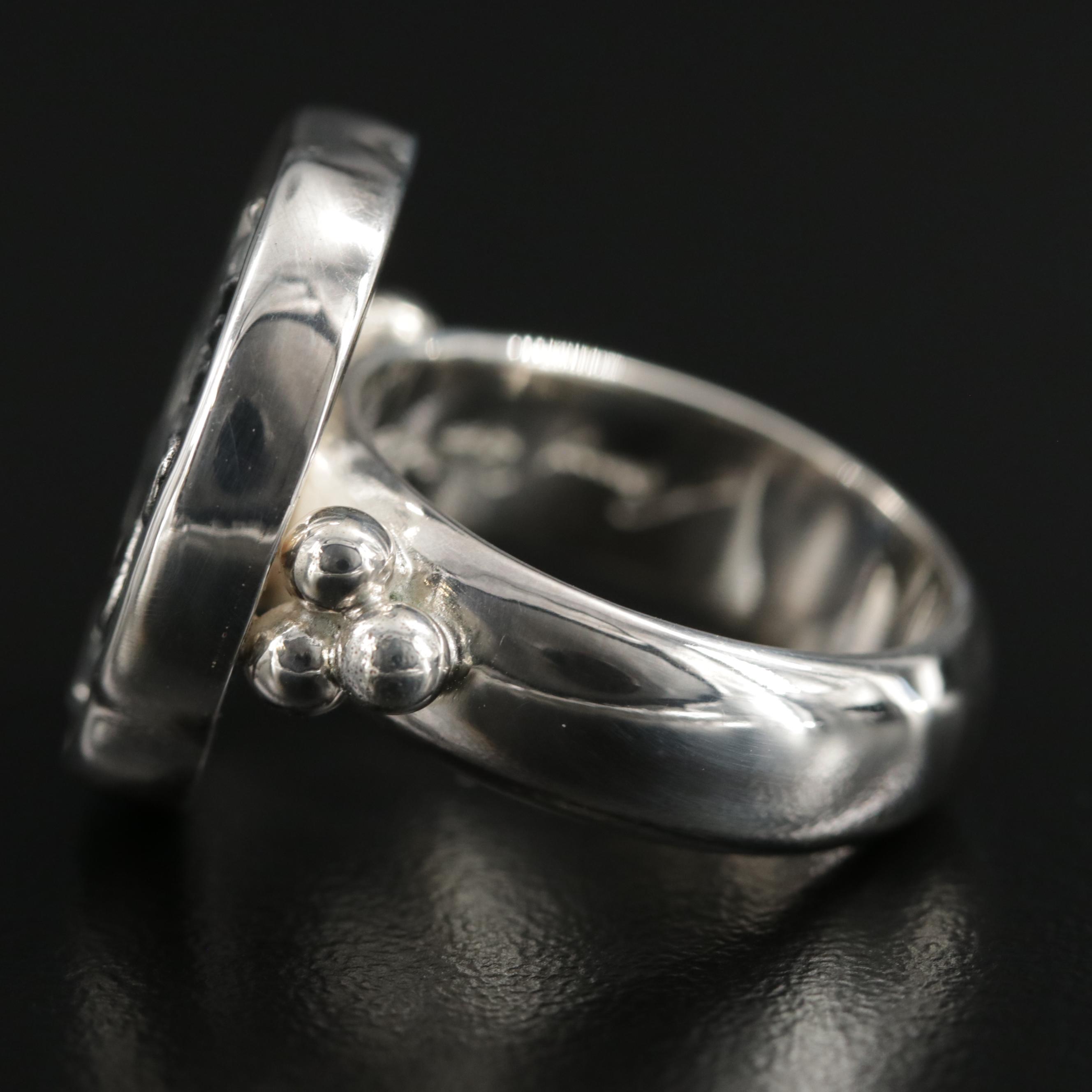 Barry Brinker 950 Silver Animal Motif Ring | EBTH