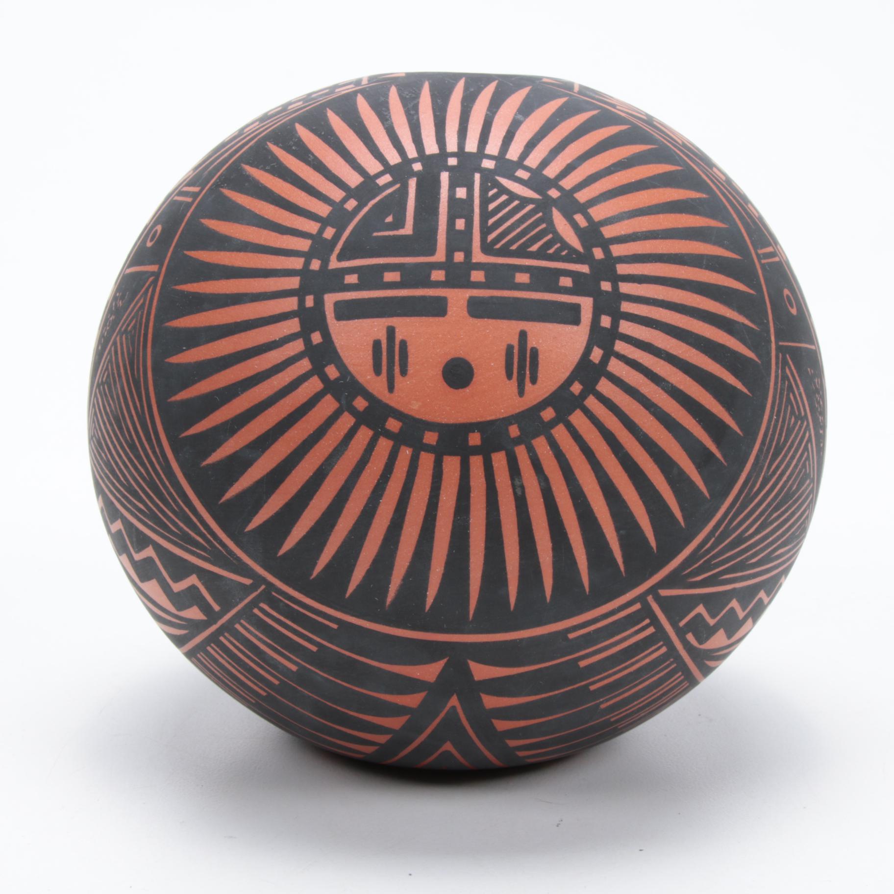 Terrance M. Chino Acoma Pueblo Pottery Vase, 1994 | EBTH