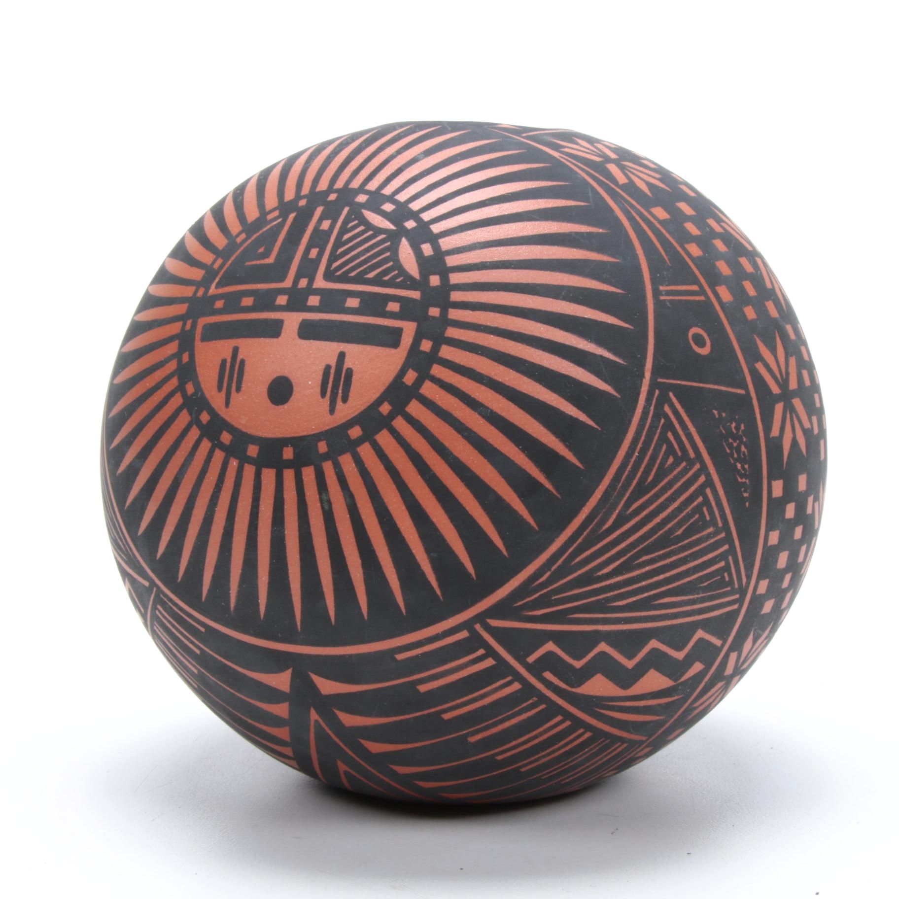 Terrance M. Chino Acoma Pueblo Pottery Vase, 1994 | EBTH