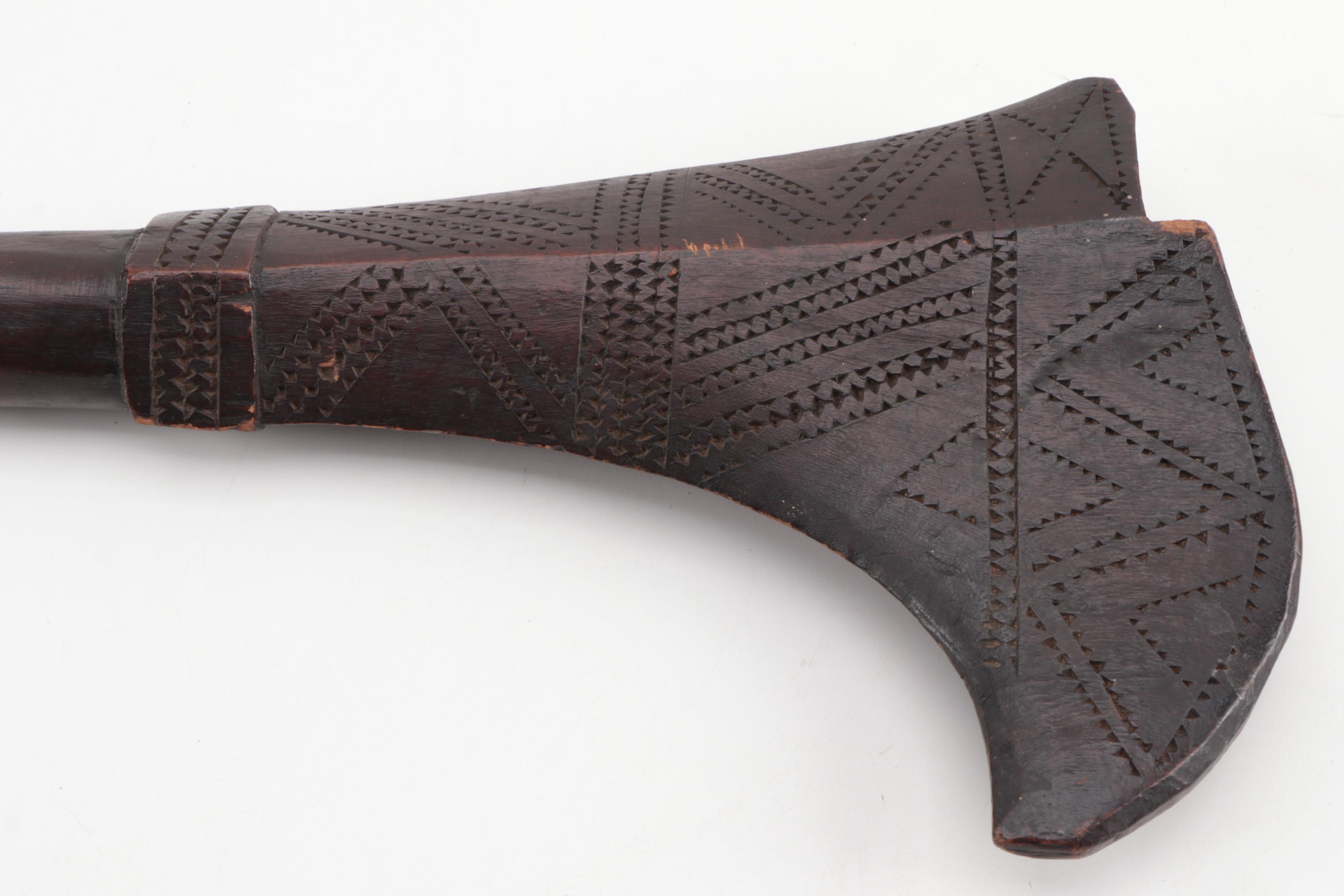 Fijian Carved Wood War Club | EBTH
