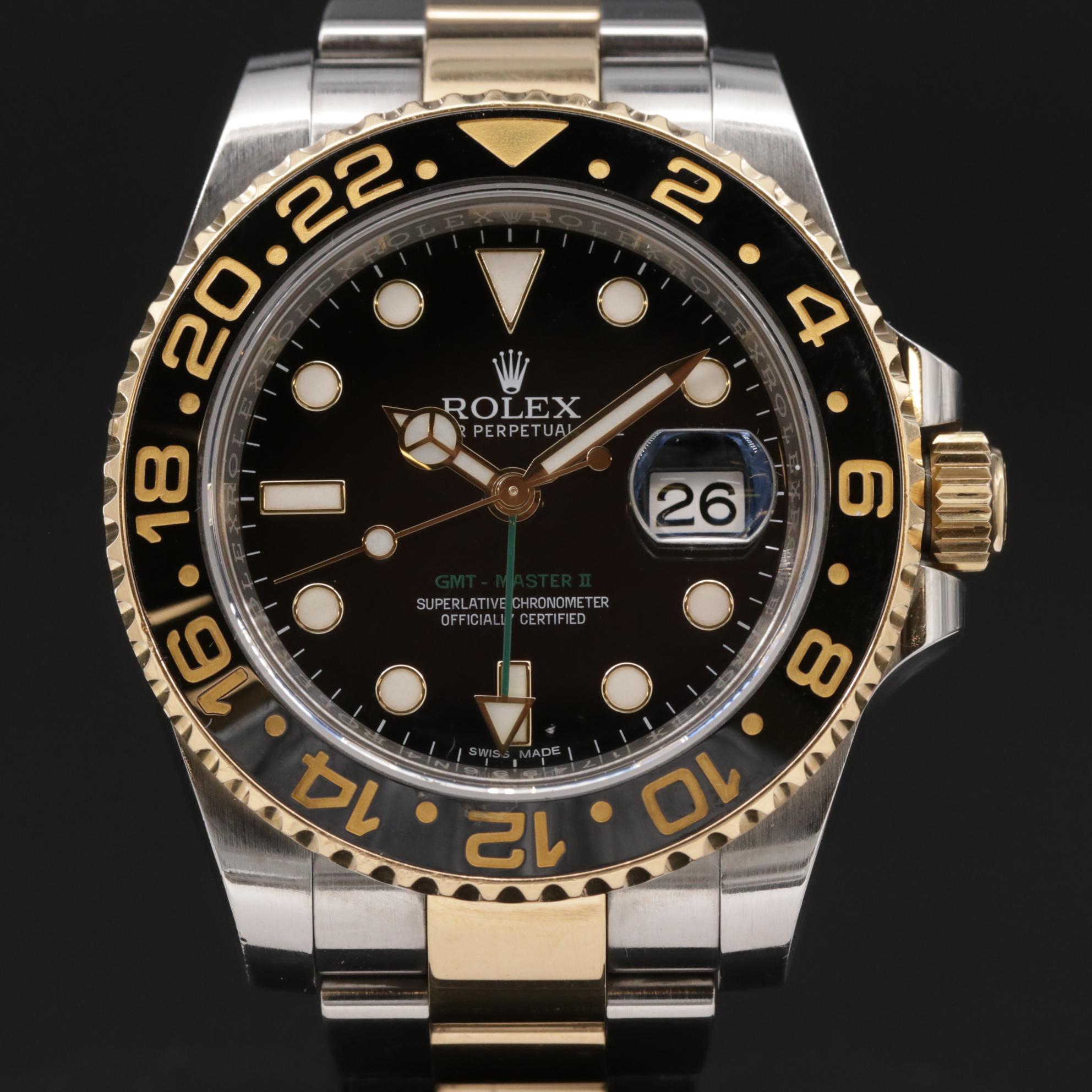 Rolex GMT Master II 18K Gold, Stainless Steel and Ceramic Automatic ...