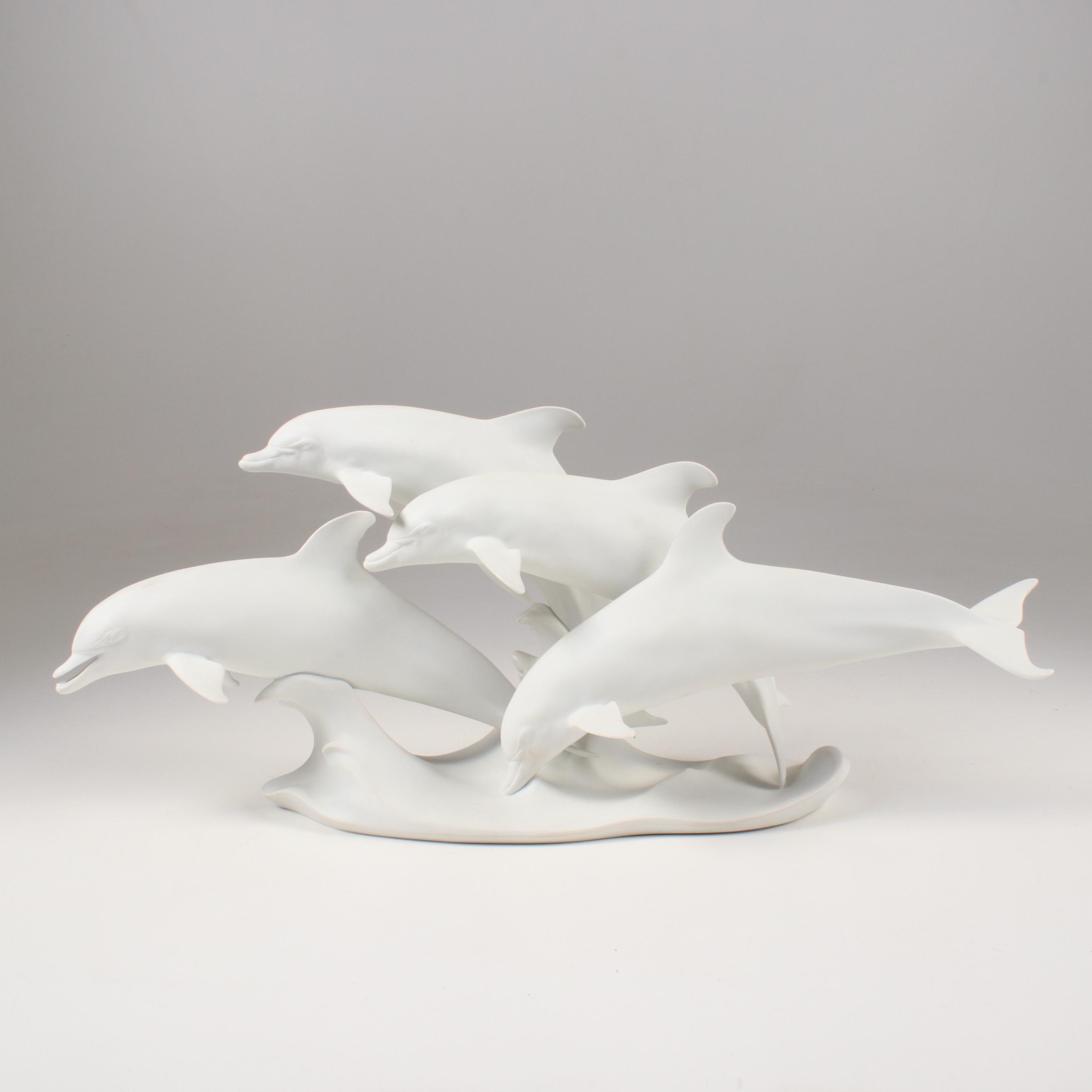 Kaiser Wolfgang Gawantka Limited Edition Bisque Porcelain Dolphin ...
