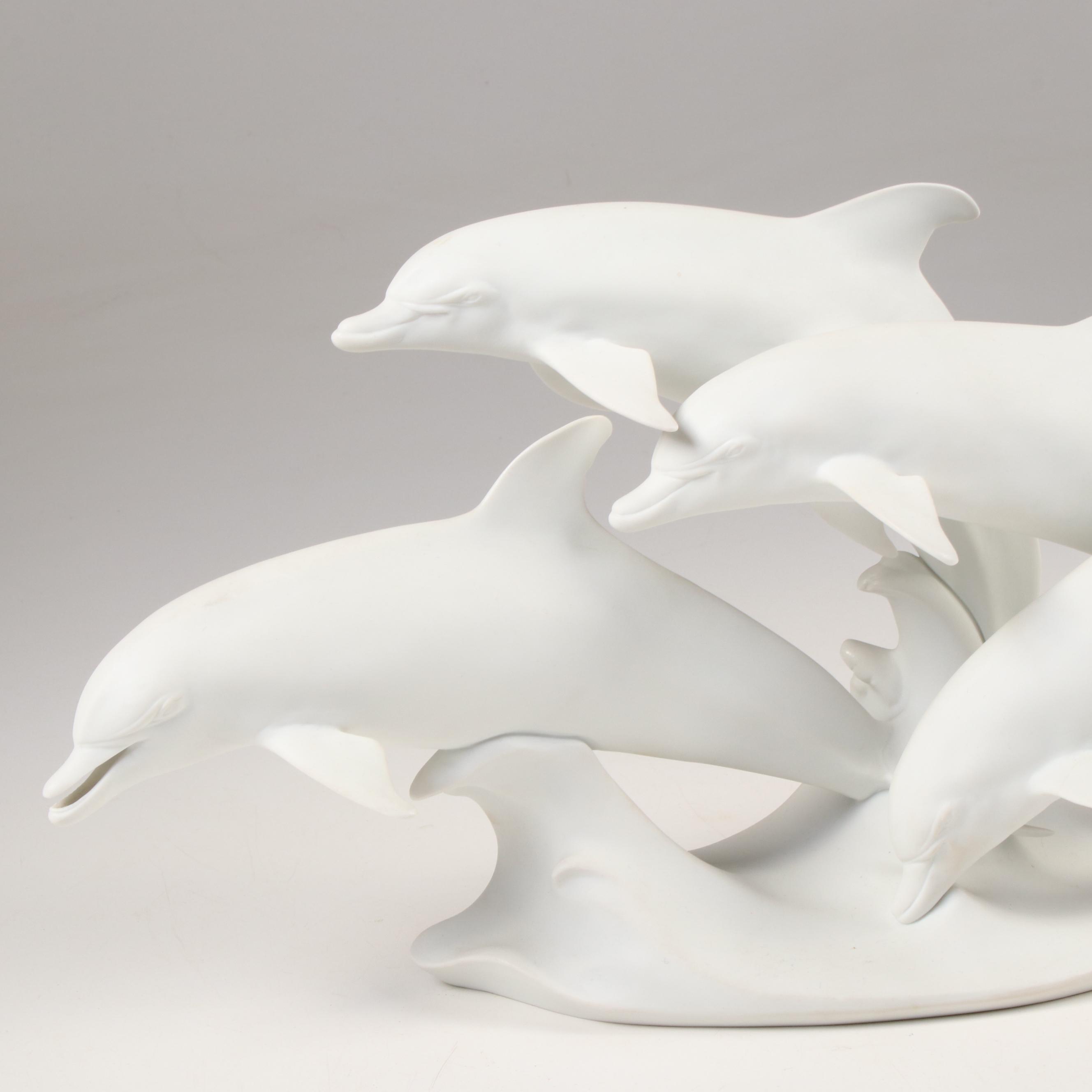 Kaiser Wolfgang Gawantka Limited Edition Bisque Porcelain Dolphin ...
