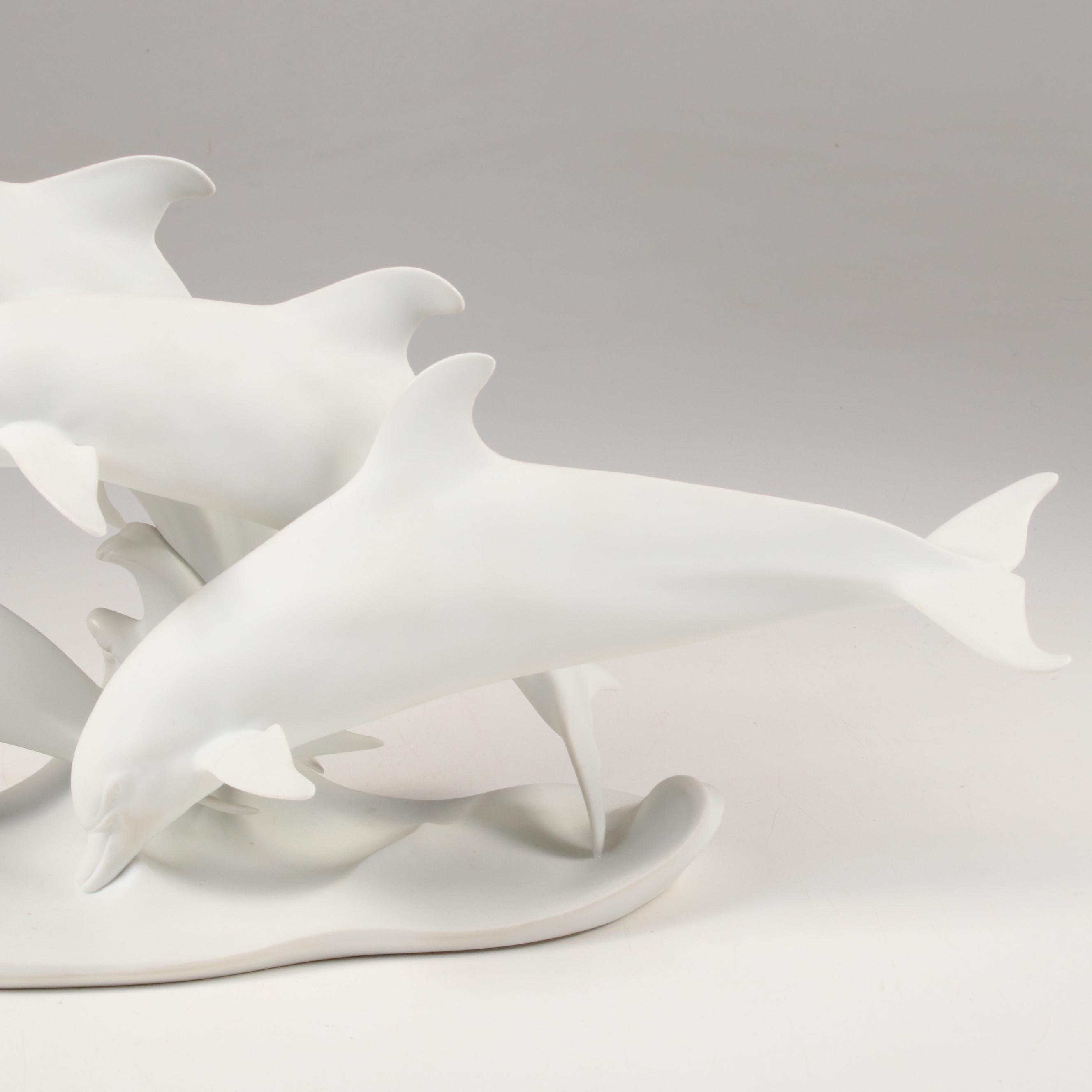 Kaiser Wolfgang Gawantka Limited Edition Bisque Porcelain Dolphin ...