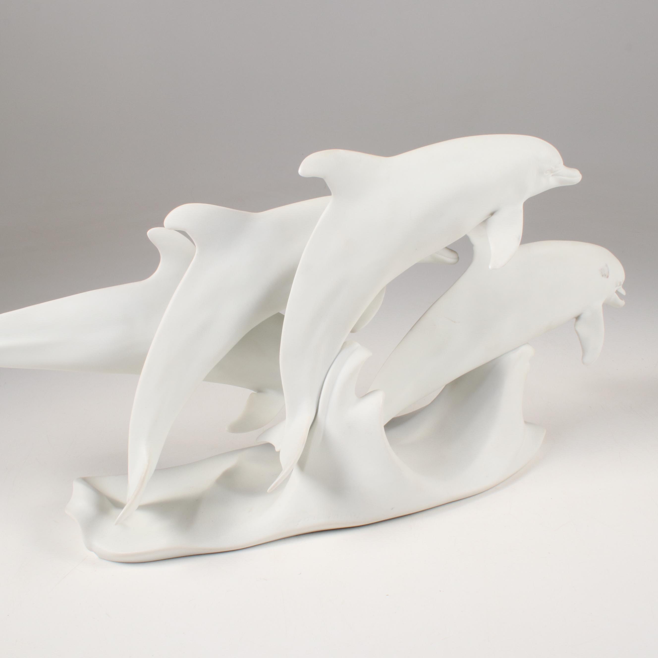Kaiser Wolfgang Gawantka Limited Edition Bisque Porcelain Dolphin ...