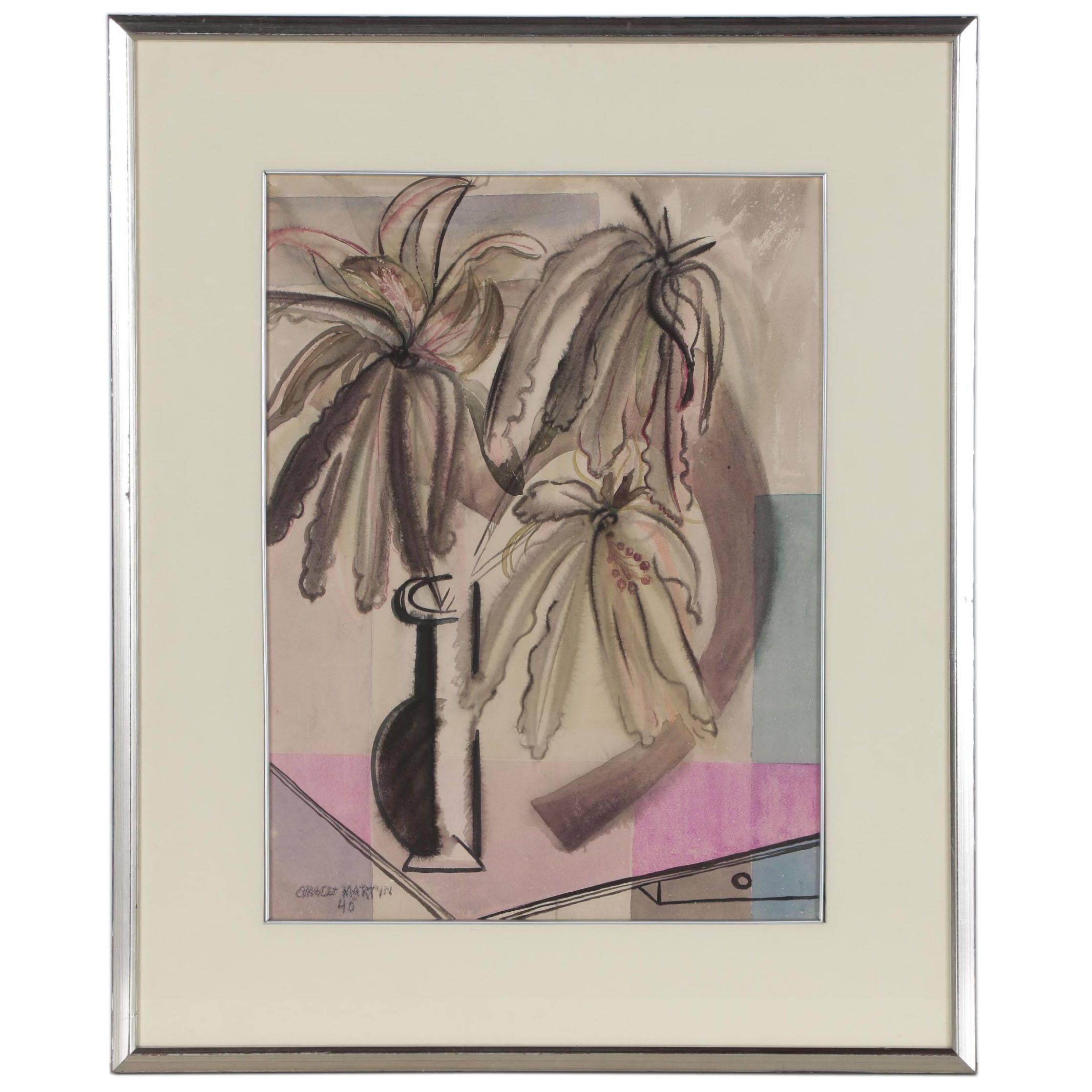 Grace Martin Taylor Still Life Watercolor Painting, 1940 | EBTH