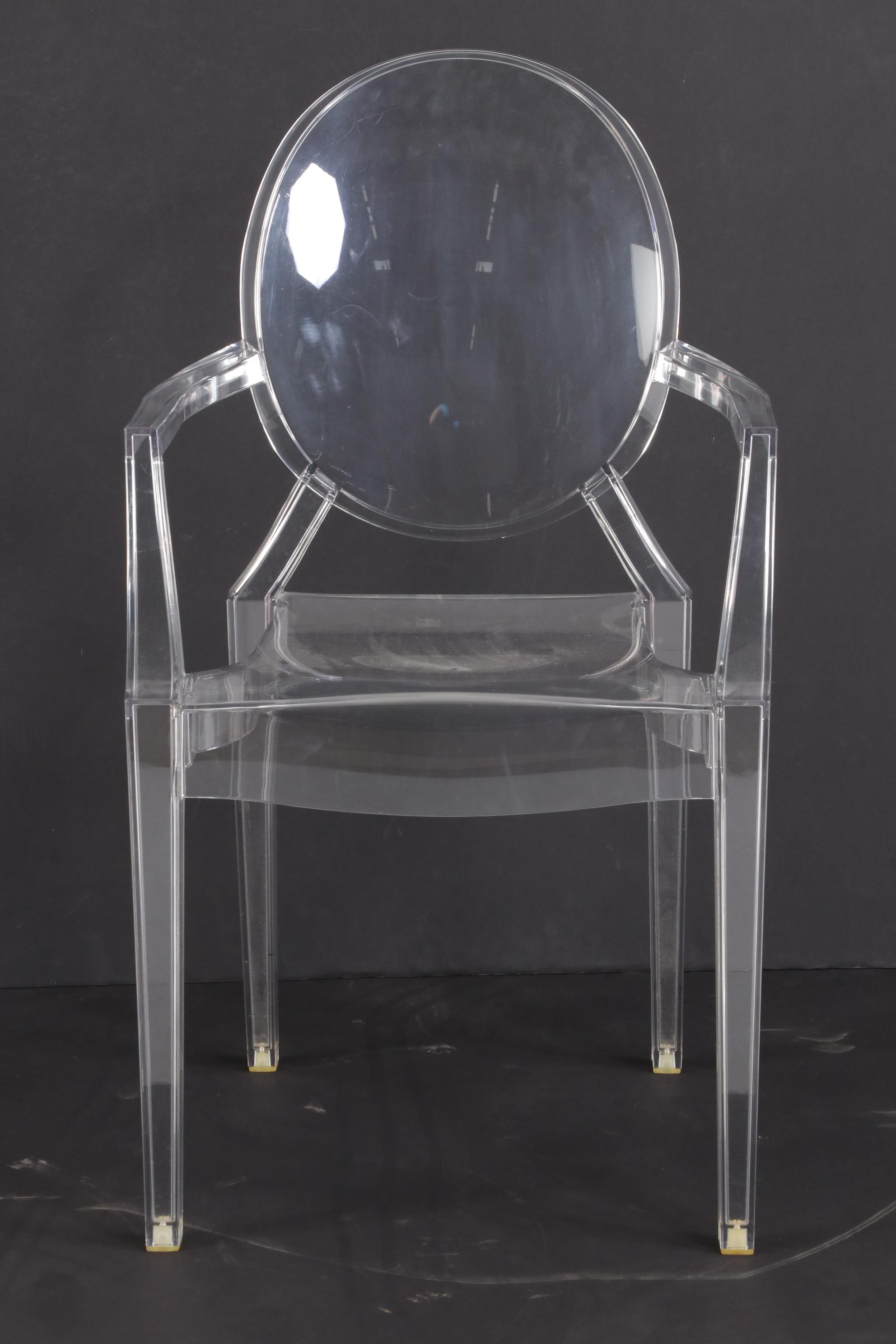 Room and Board Modern Walnut and Chrome Desk and Philippe Starck Ghost ...