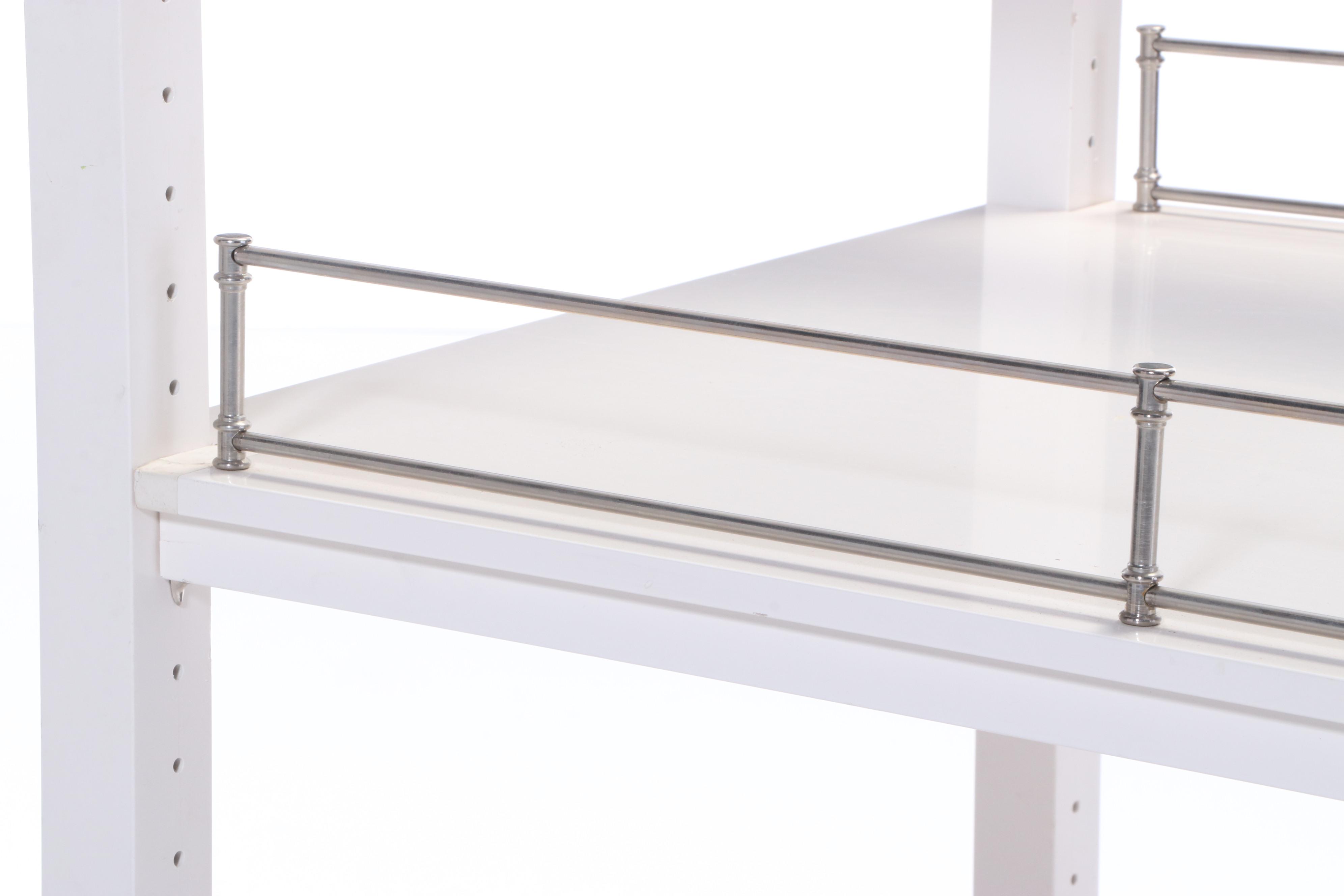 Williams-Sonoma Lacquered Wood Glass Top Display Stands, Late 20th ...