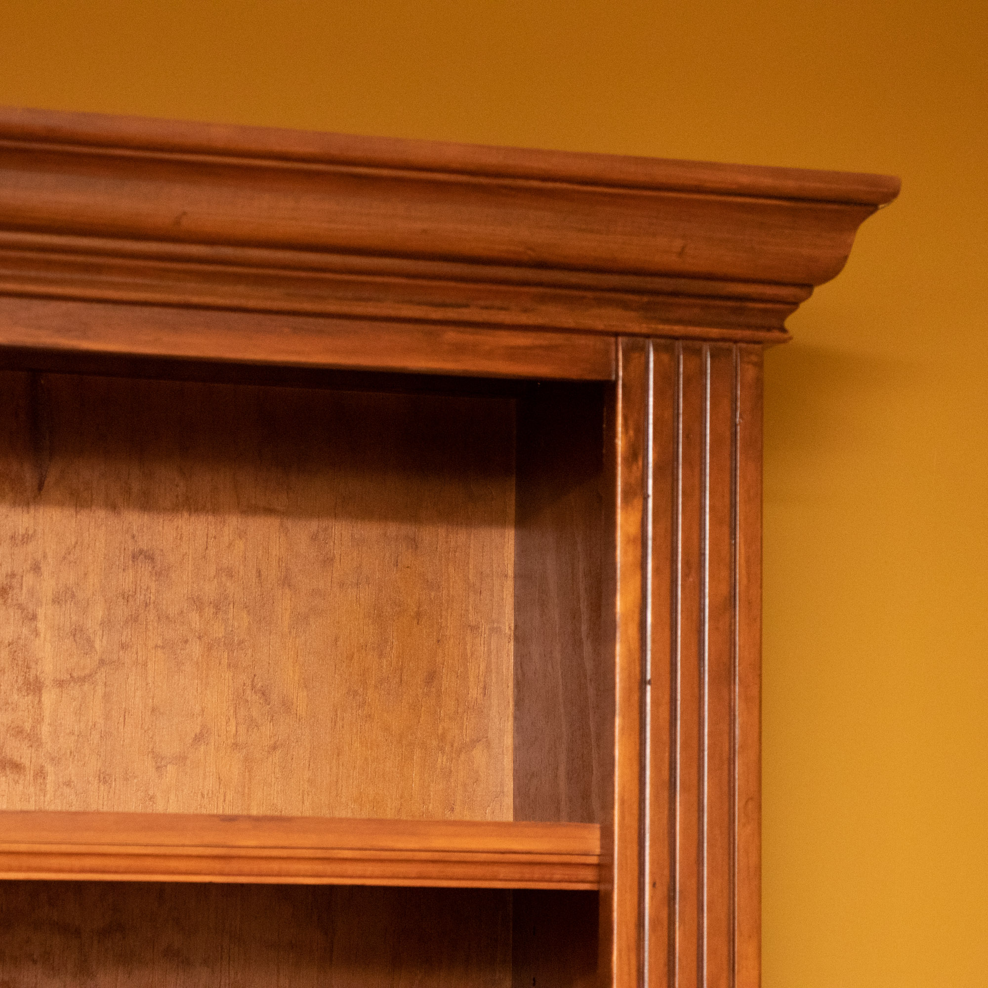 Cherry Fluted Pilaster Bookcase | EBTH