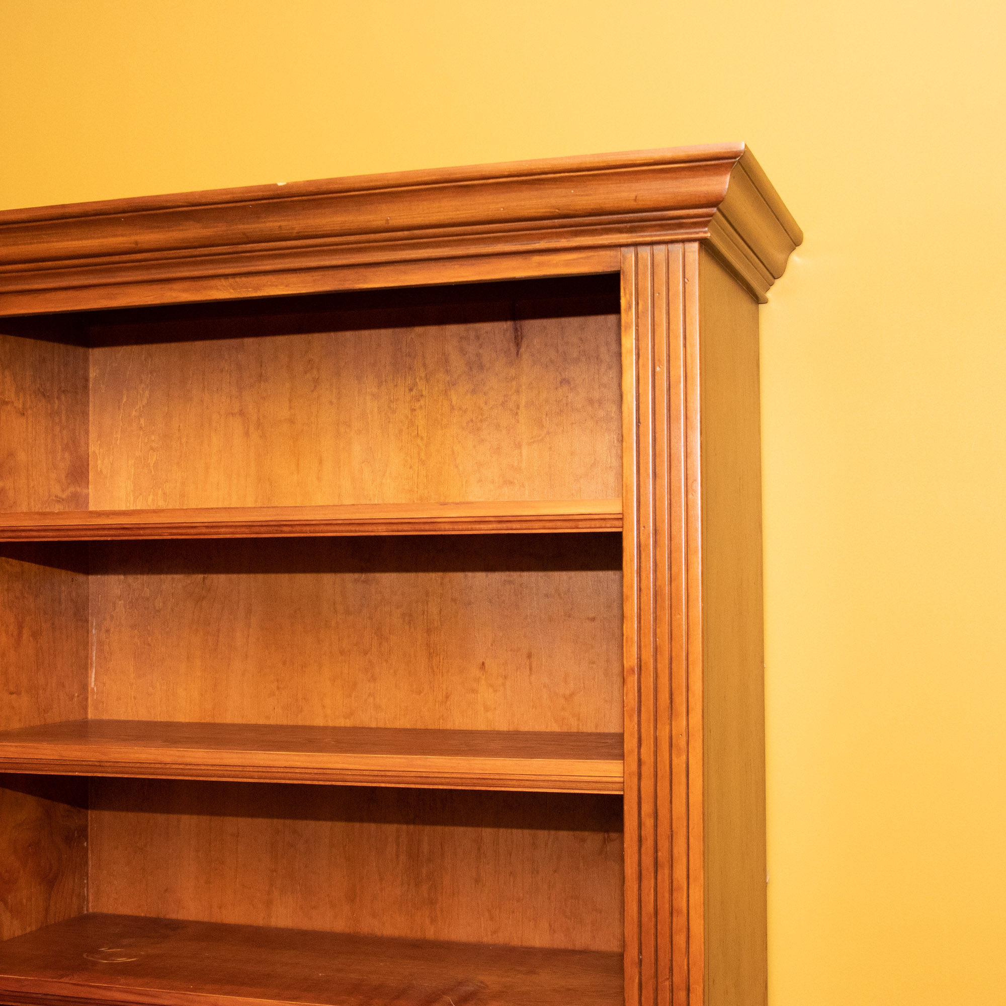 Cherry Fluted Pilaster Bookcase | EBTH